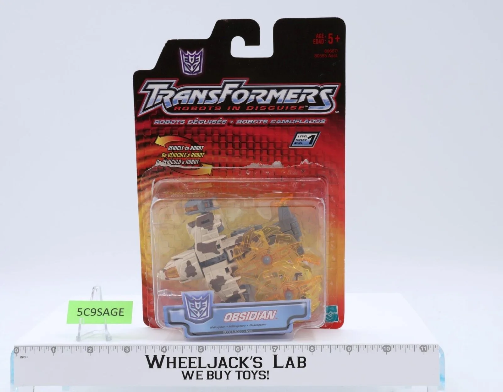 Obsidian 100% Complete Transformers Robots in Disguise 2001 Hasbro ...