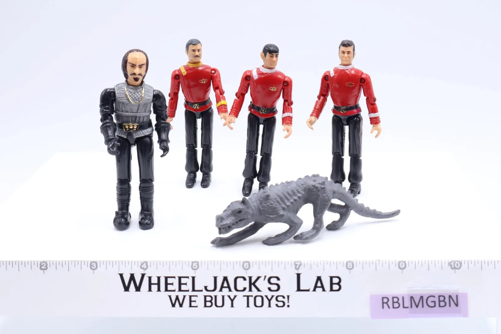 Lot of 5 Star Trek III 1984 ERTL Action Figures Kirk Scotty Spock ...