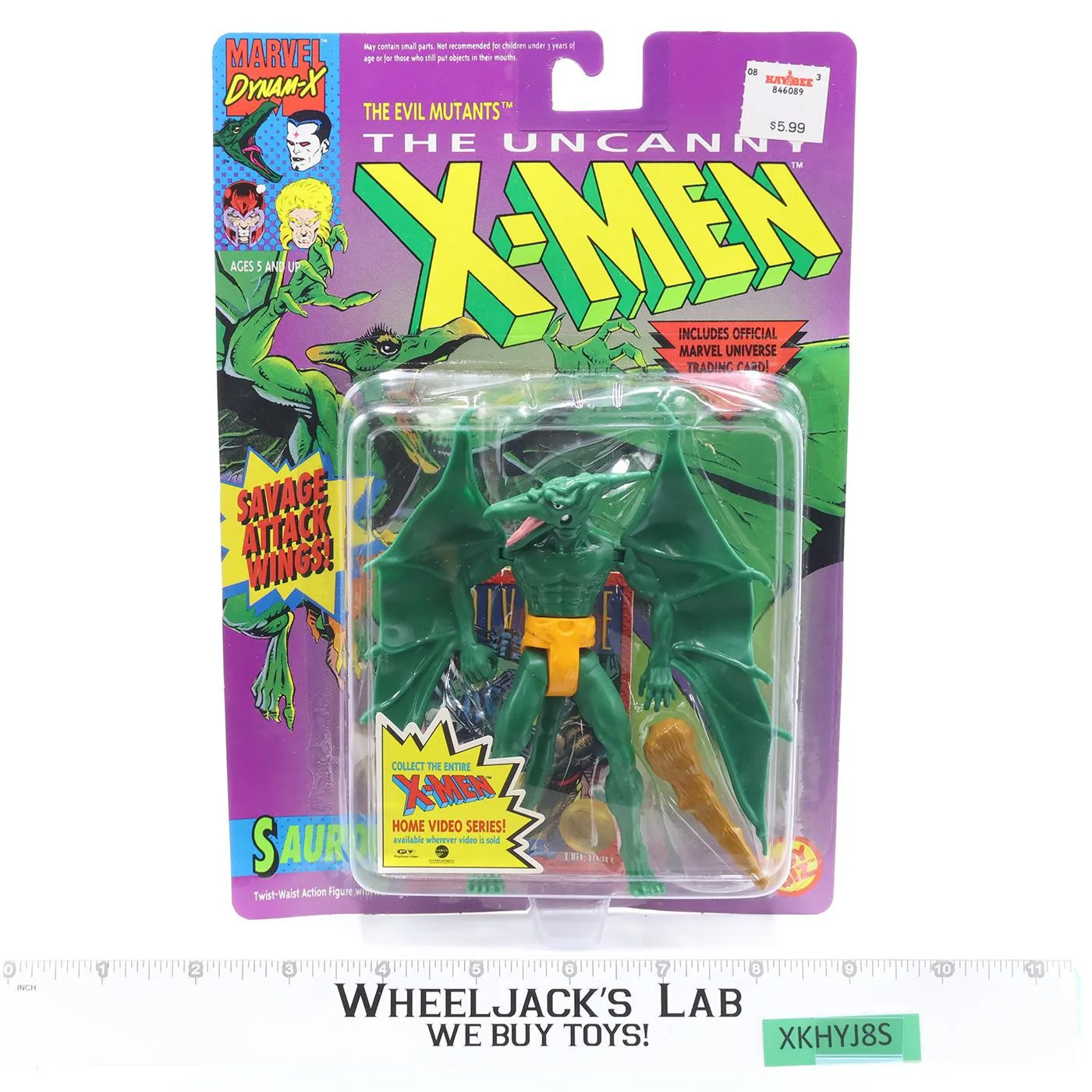 Sauron Savage Attack Wings The Uncanny X-Men TRADING CARD Toy Biz 1993 ...