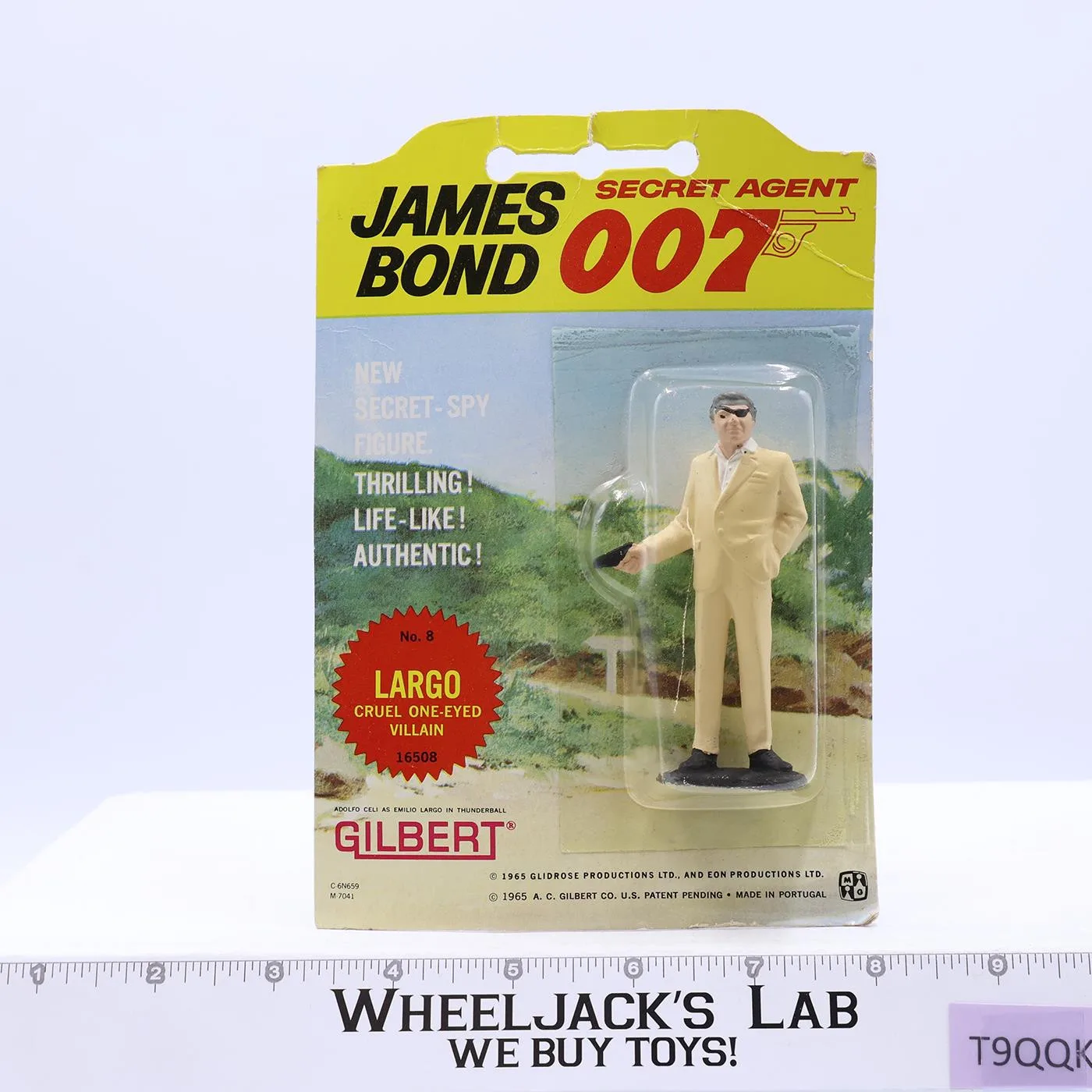 No.8 Largo Cruel One-Eyed Villain James Bond 007 1965 Gilbert NEW SEALED - Wheeljack's Lab
