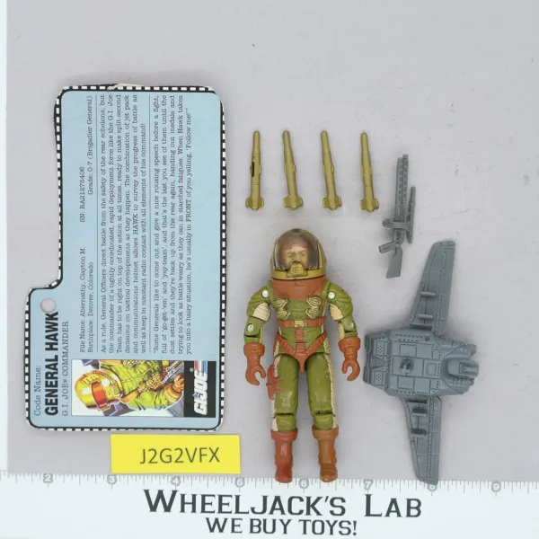 General Hawk V1 100% Complete G.I. Joe 1991 Hasbro Vintage Action ...