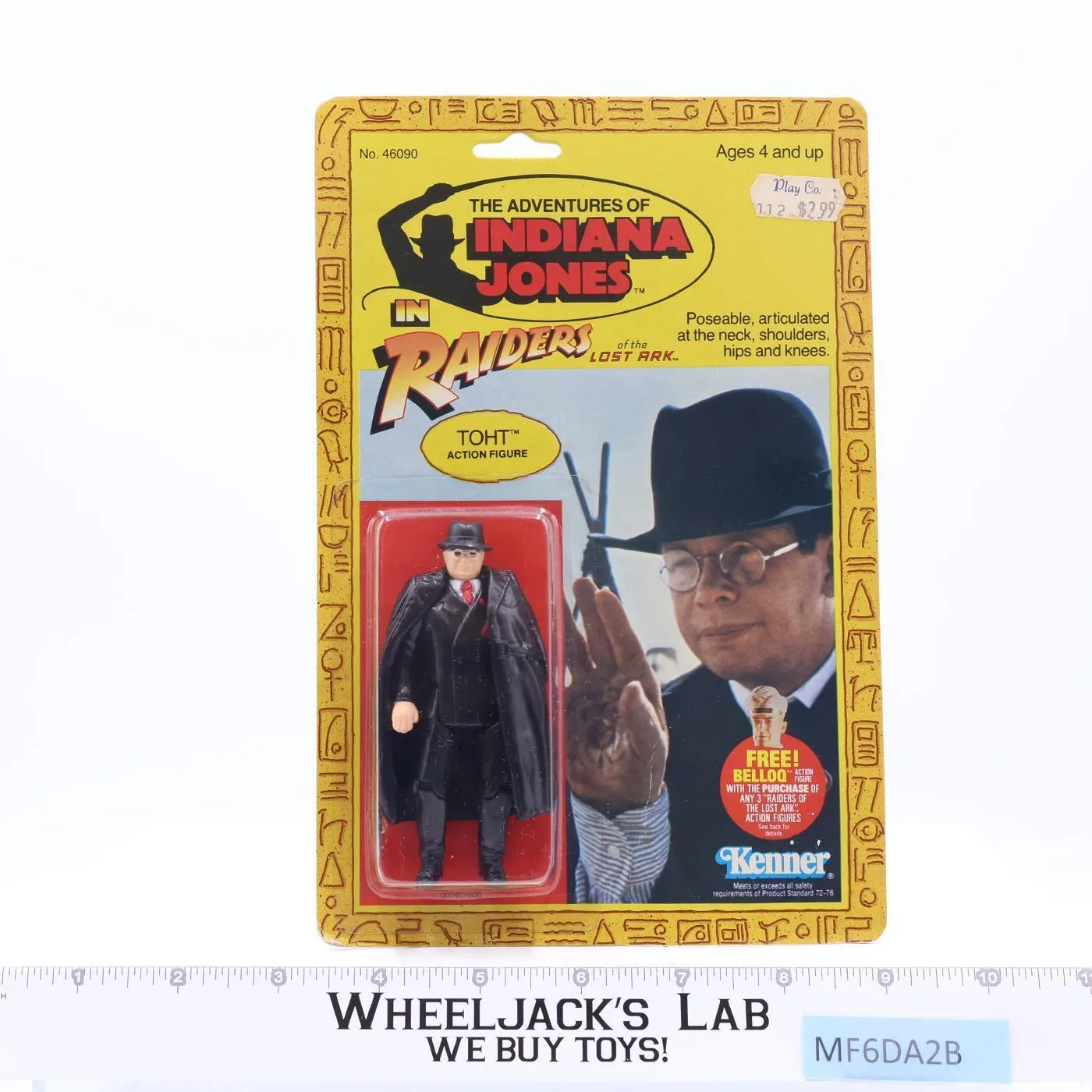 Toht Indiana Jones ROTLA 1982 Kenner Vintage Action Figure NEW MOSC ...