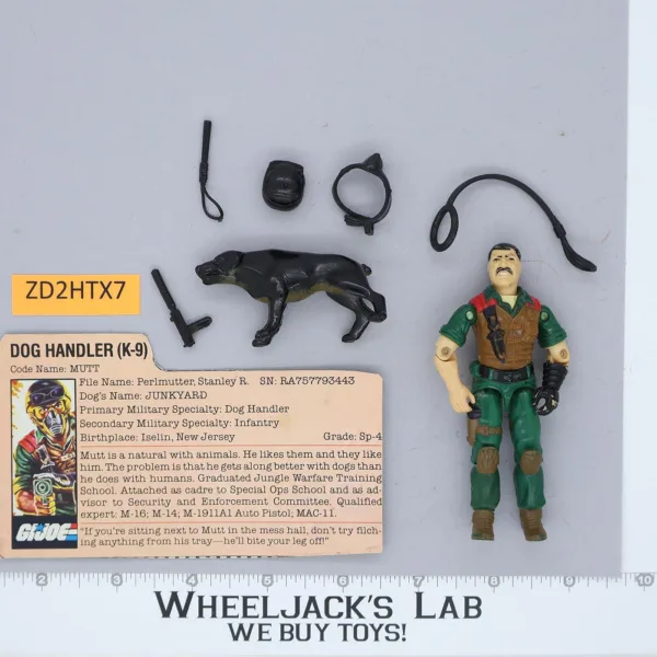 Mutt V1 100% Complete G.I. Joe 1984 Hasbro Vintage Action Figure ...