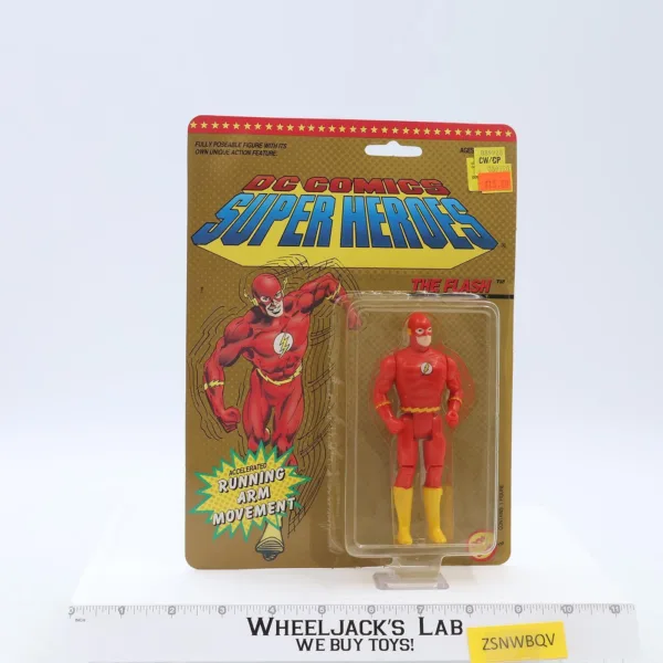 The Flash RUNNING ARM MOVEMENT Super Heroes DC Comics ToyBiz 1990 MOSC ...