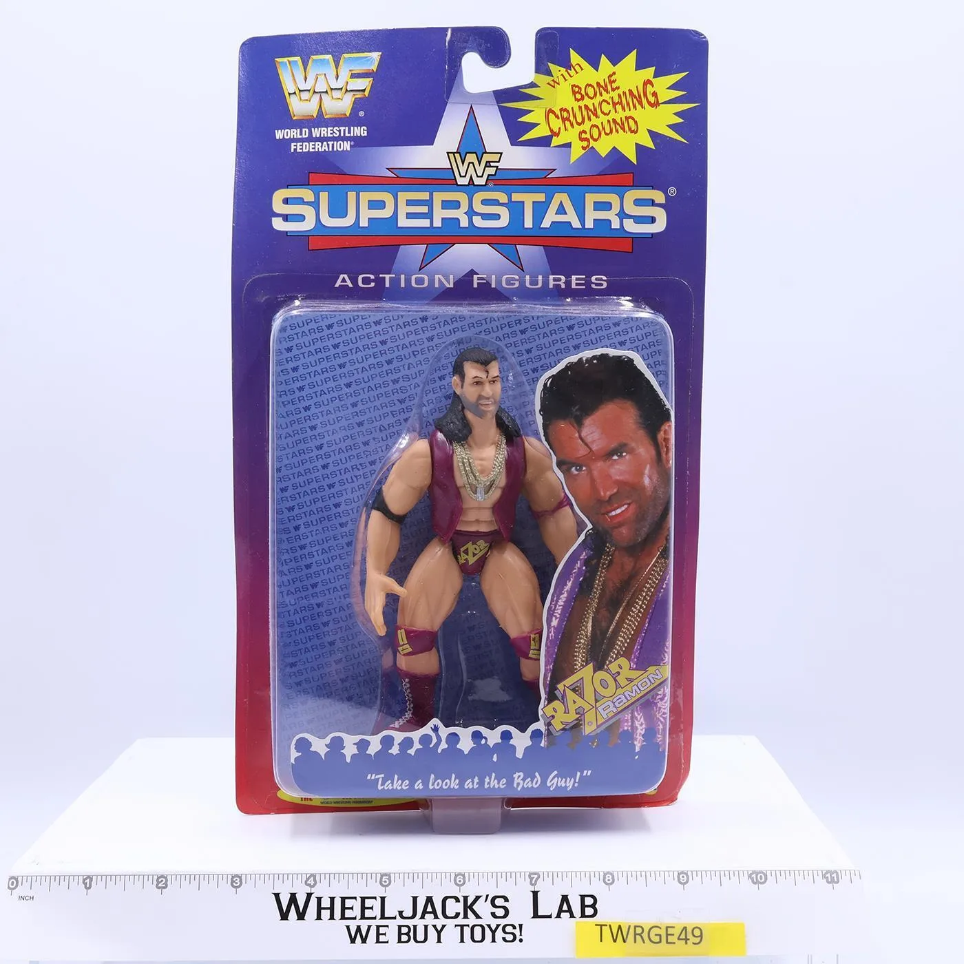 Razor Ramon W/Bone Crunching Sound WWF Superstars 1996 JAKKS Pacific ...
