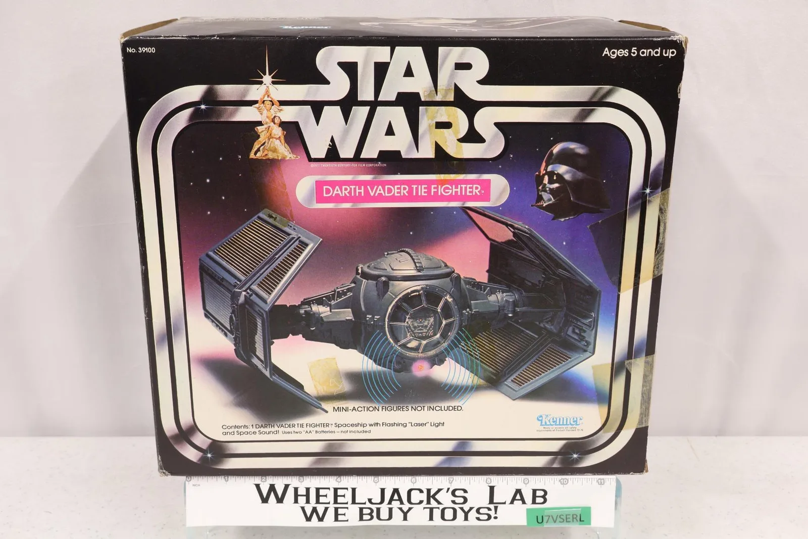 Darth Vader Tie Fighter Star Wars 1978 Kenner Vintage Vehicle NEW MISB ...