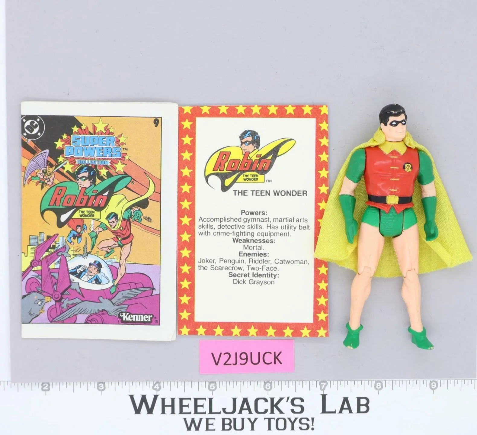 Robin 100% Complete Kenner DC Comics Super Powers 1984 Vintage Action ...