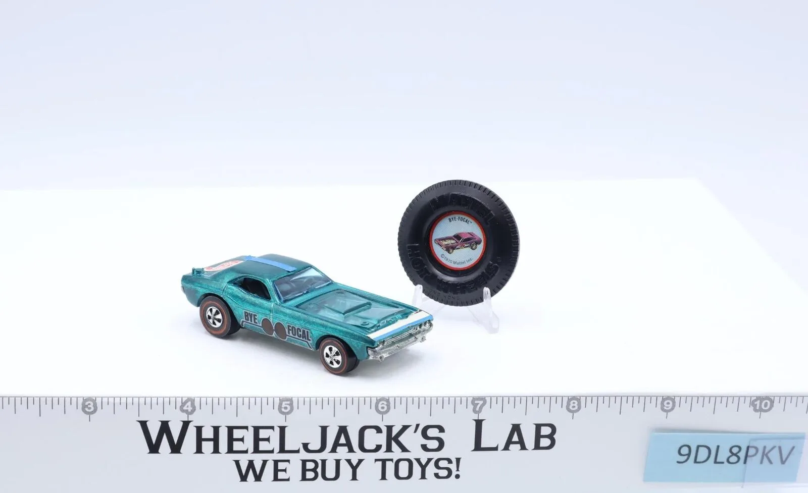 Bye Focal Aqua Hot Wheels 1970 Mattel Redline RL HK w/ Button w ...