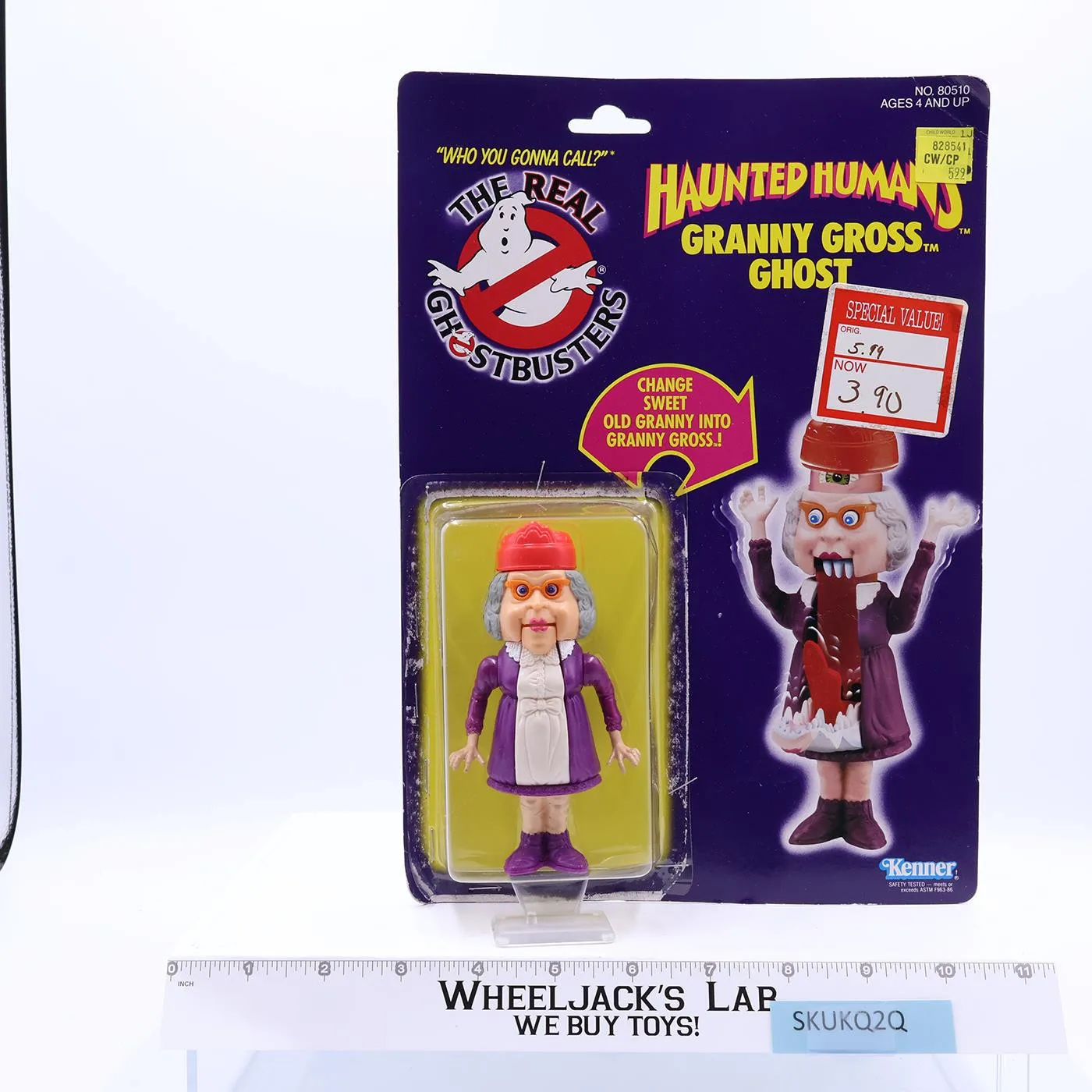 Gross Granny Ghost Haunted Humans The Real Ghostbusters 1986 Kenner NEW ...