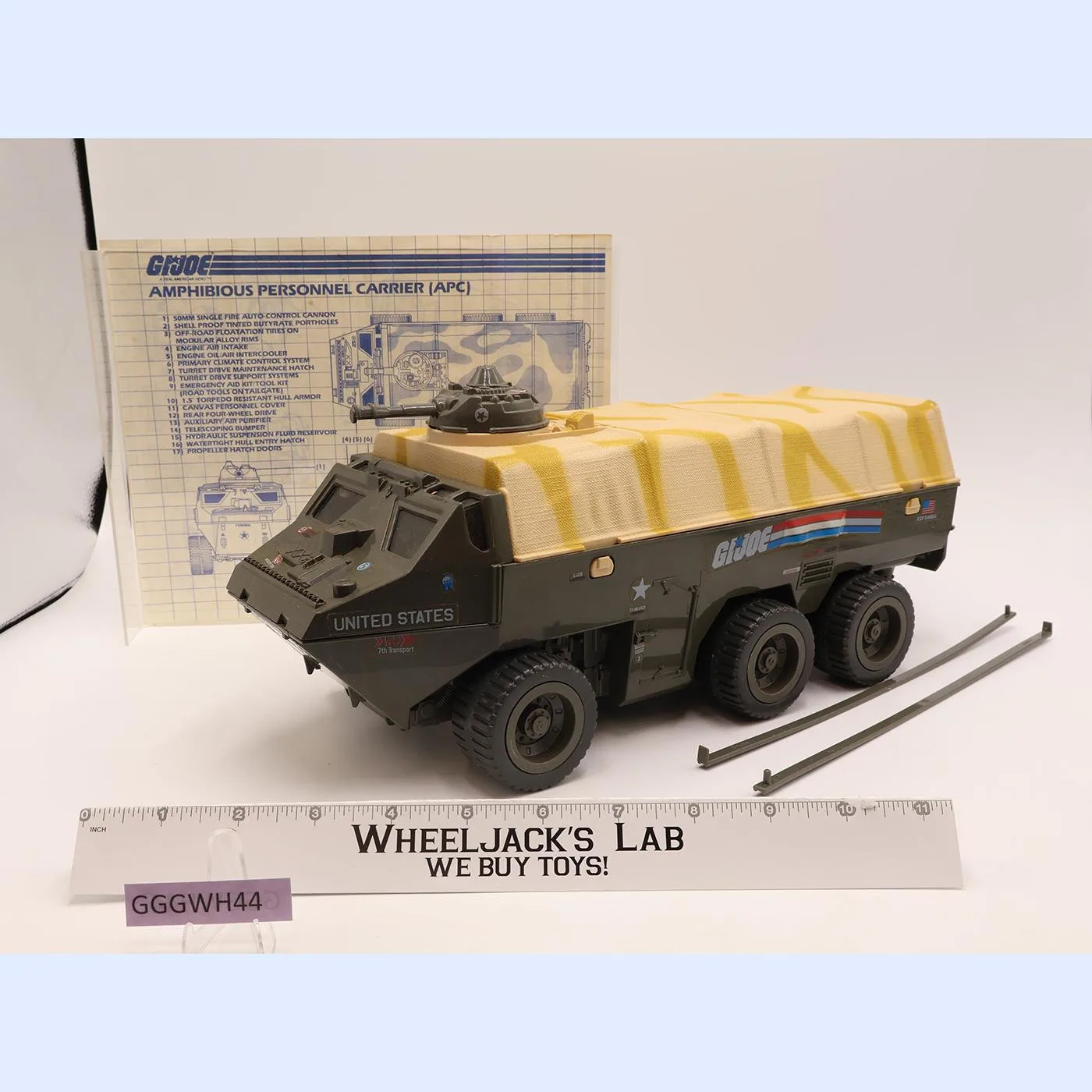 A.P.C. APC Amphibious Personnel Carrier 100% Complete GI Joe 1983 ...