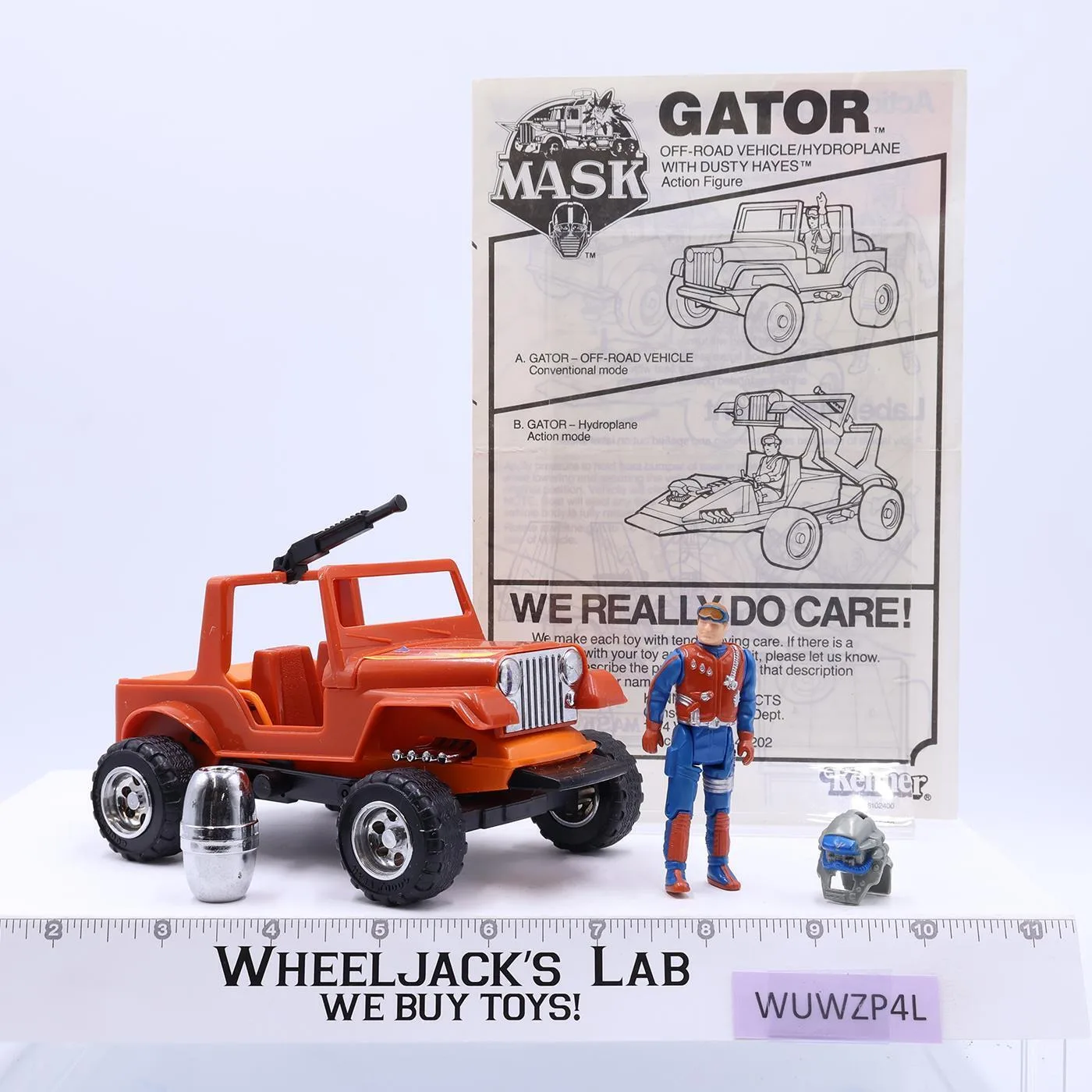 Gator W/ Hayes 100% Complete 1985 MASK M.A.S.K. Kenner Vintage Action ...