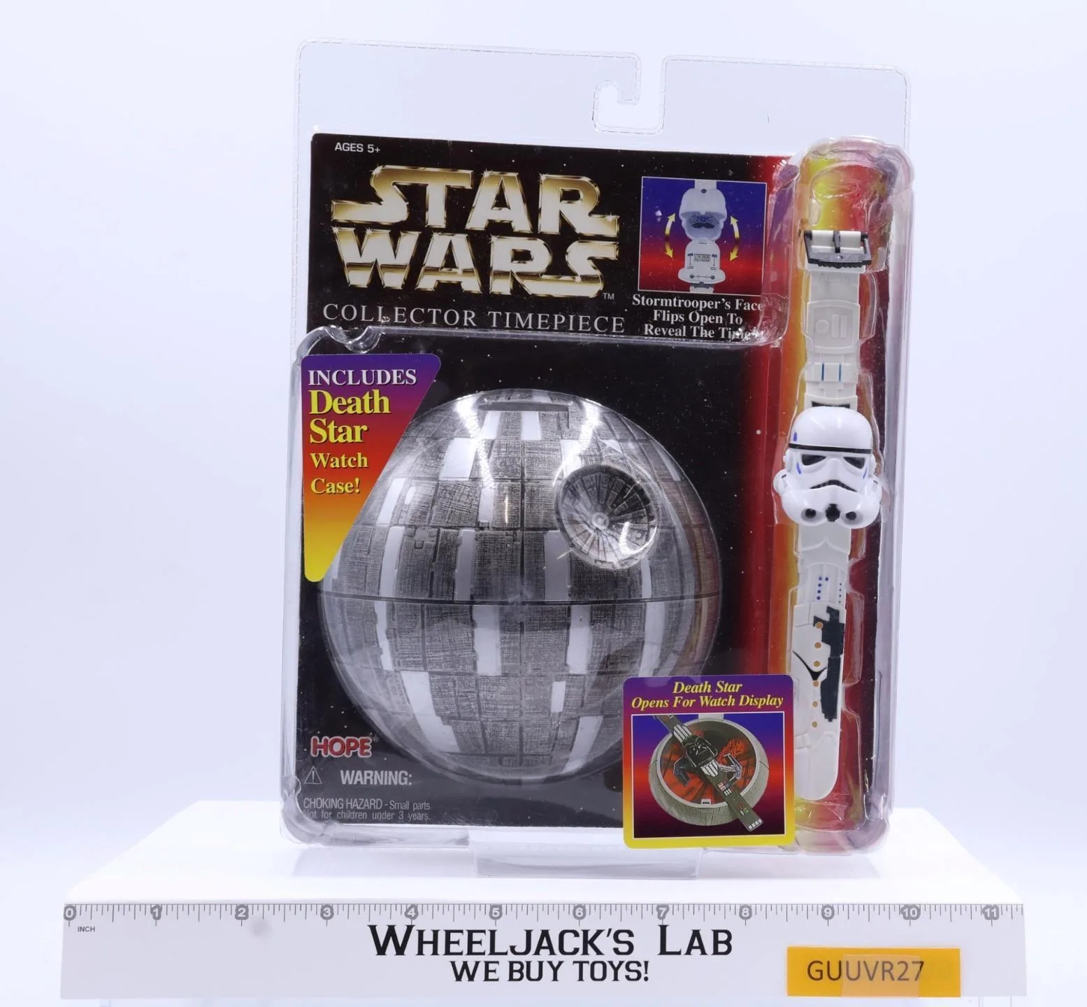 Death Star Case W/ Stormtrooper Watch Star Wars 1996 Hope Ind. NEW ...