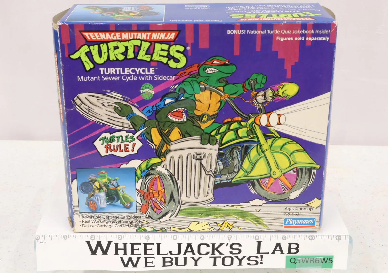 Turtle Cycle 100% Complete W/Box Teenage Mutant Ninja Turtle 1989 ...