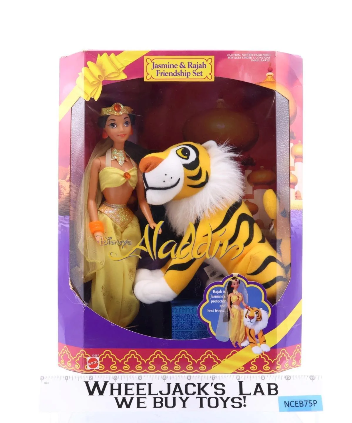 #10587 Jasmine & Rajah Disney's Aladdin 1992 Mattel 12" Doll NEW SEALED ...