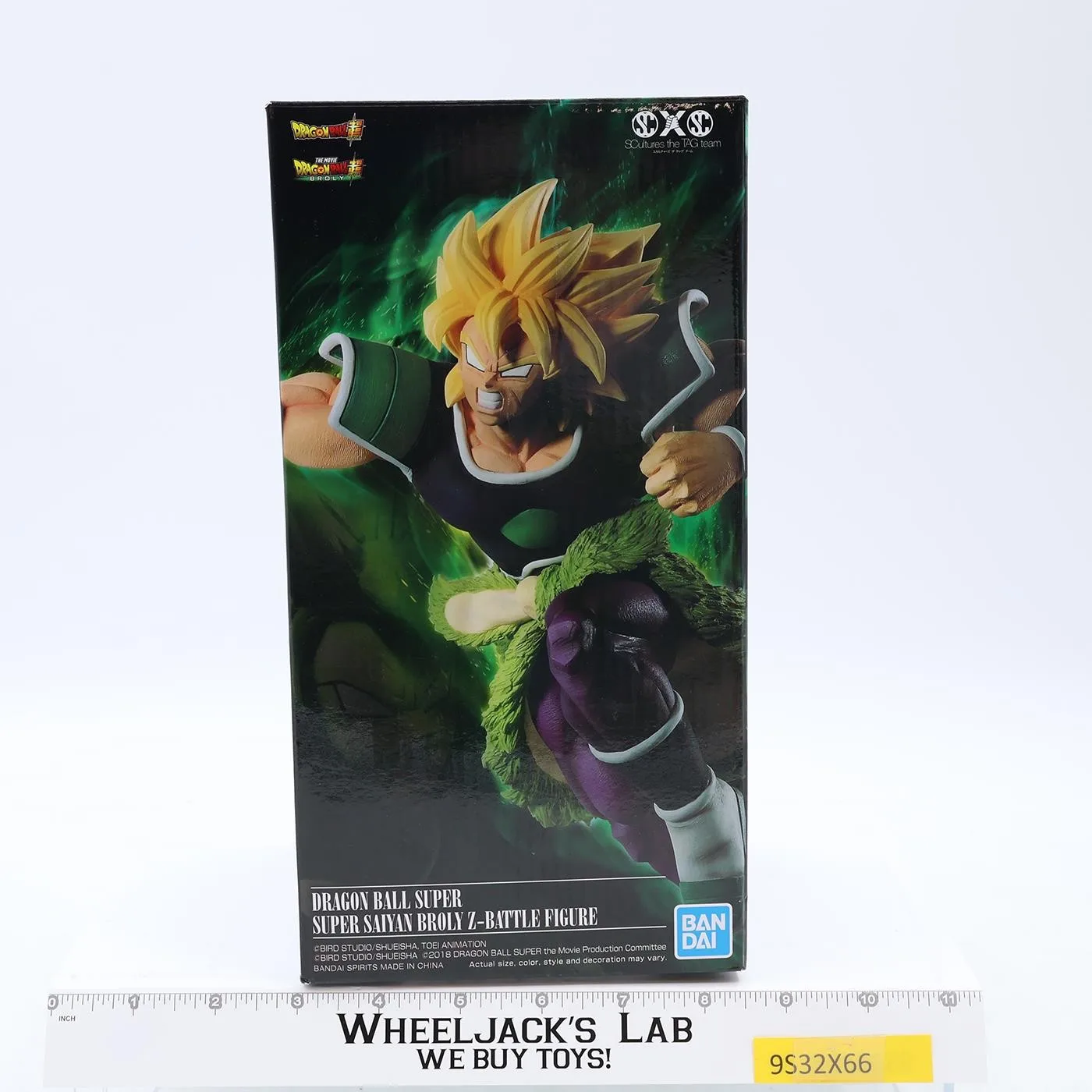 Dragon Ball Super Saiyan Broly Z Battle Figure Bandai SCultures MIB ...