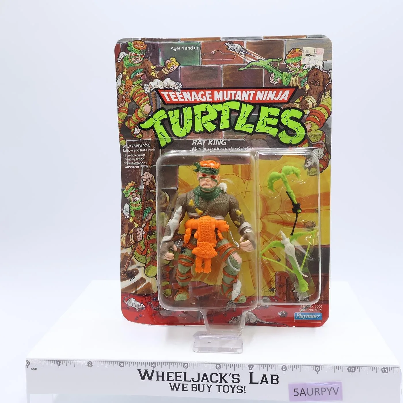 Rat King Teenage Mutant Ninja Turtles TMNT 1989 Playmates MOSC New ...