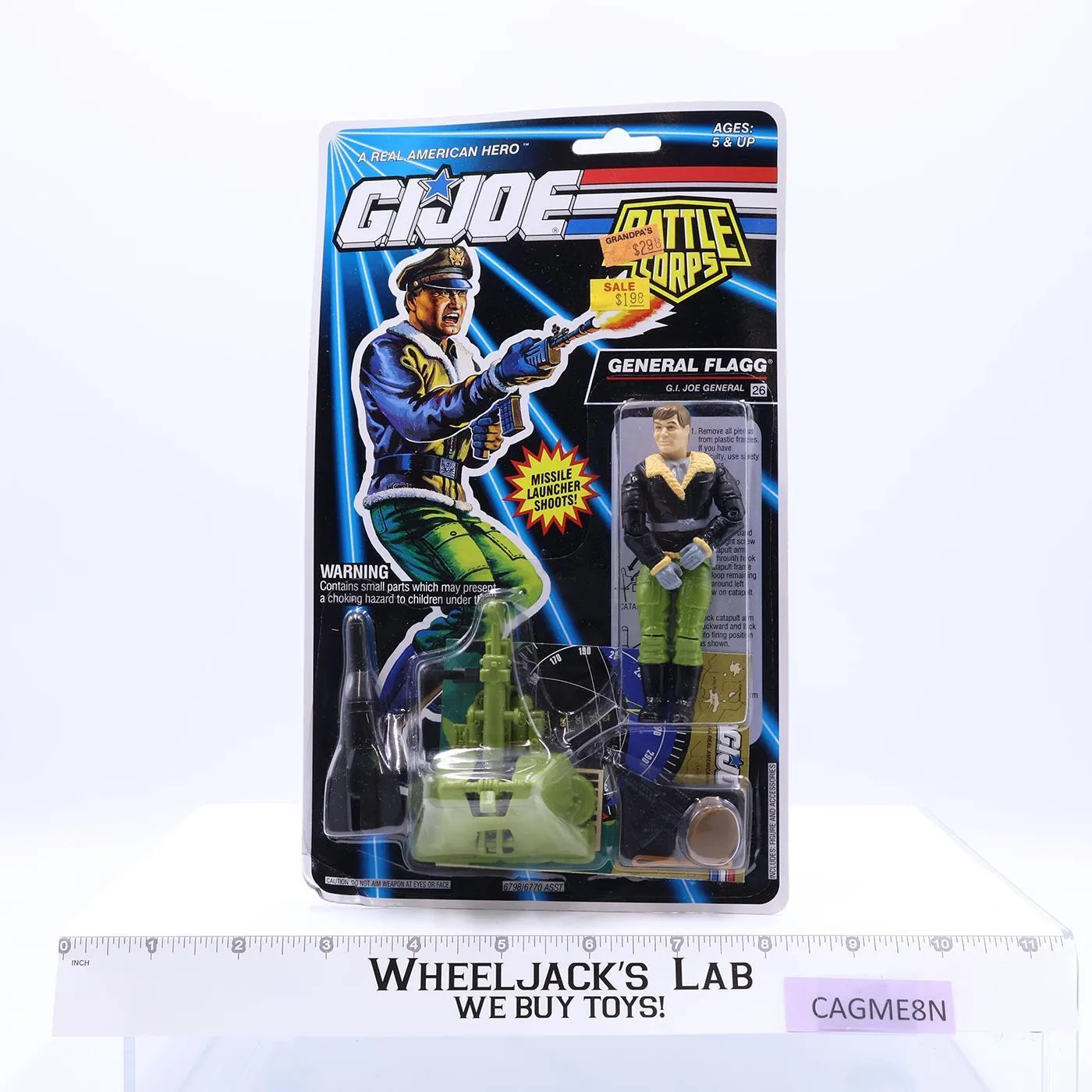 General Flagg GI Joe Battle Corps 1992 Hasbro Action Figure NEW SEALED ...