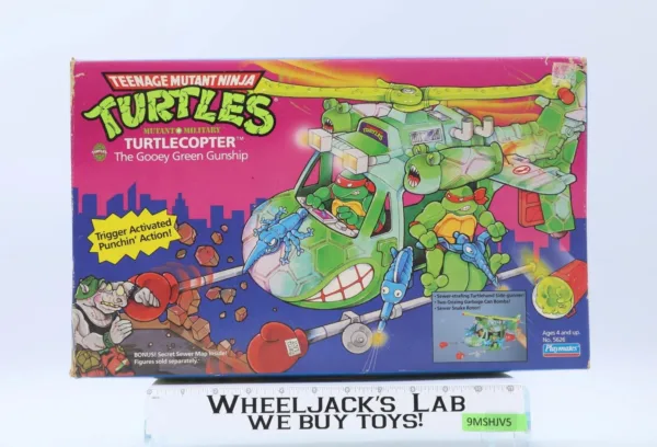 Turtle Copter 100% Complete Teenage Mutant Ninja Turtles TMNT Playmates ...