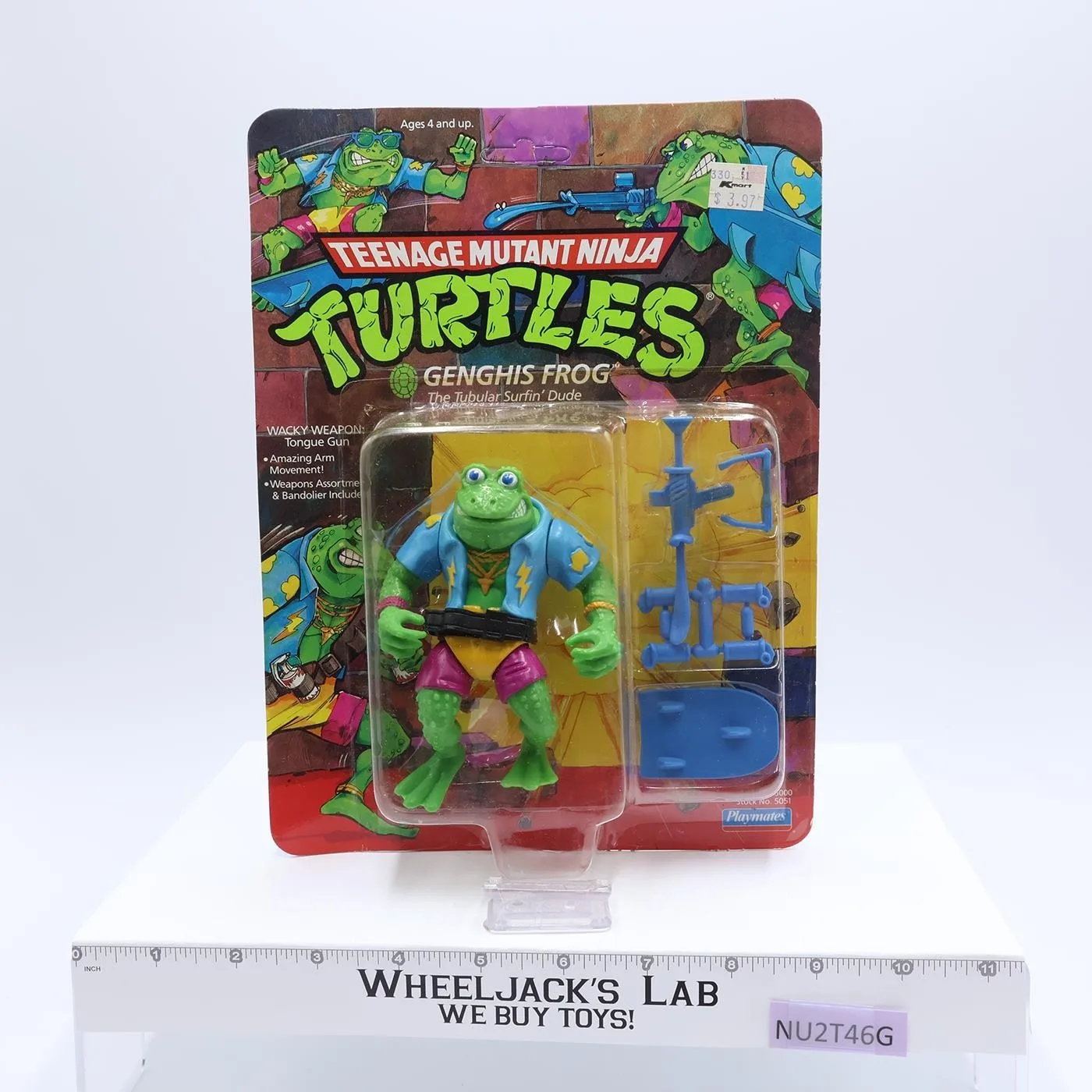 Genghis Frog Teenage Mutant Ninja Turtles TMNT 1989 Playmates NEW MOSC ...
