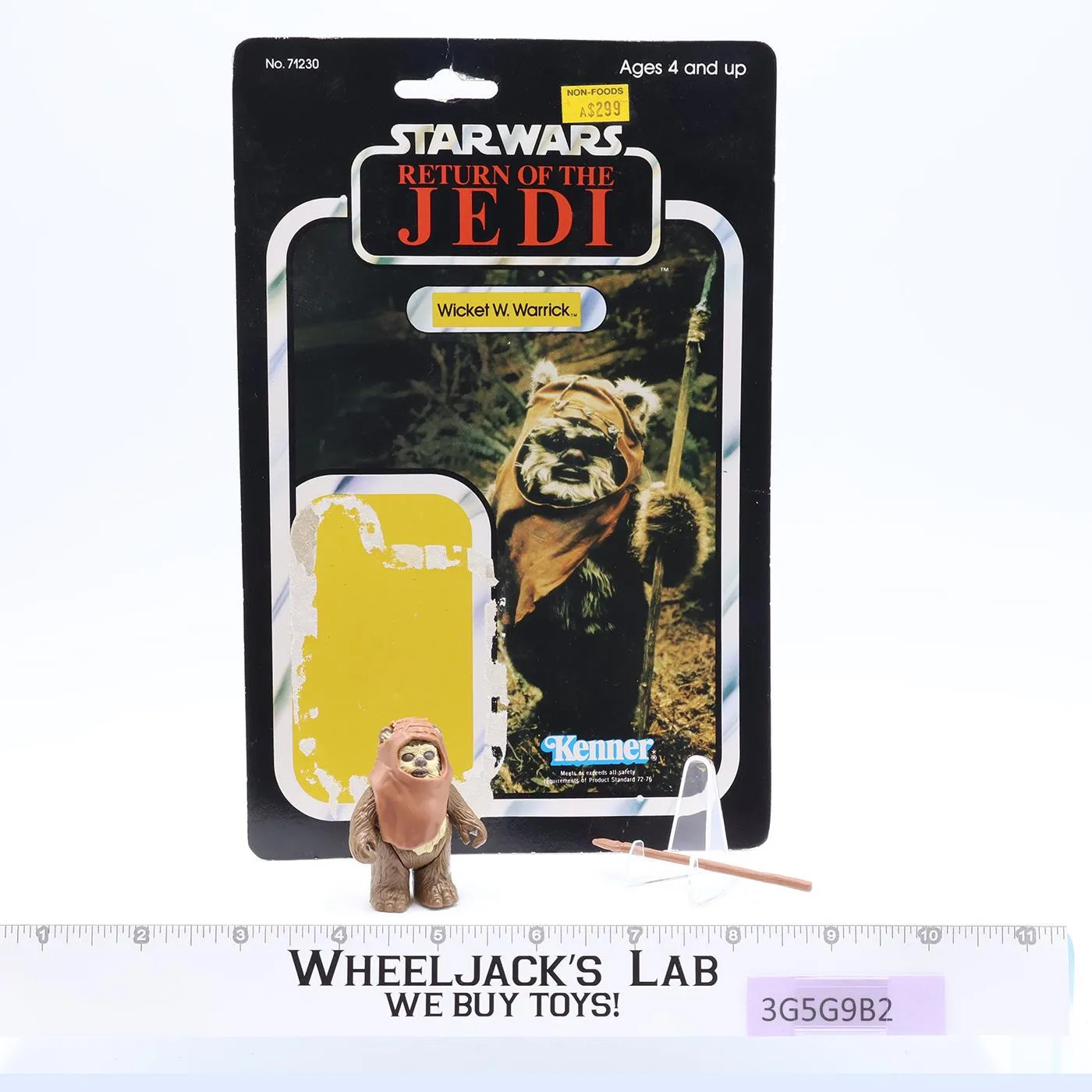 Wicket W. Warrick 100% Complete 77 Back-A Star Wars ROTJ 1983 Kenner NO REPRO - Wheeljack's Lab