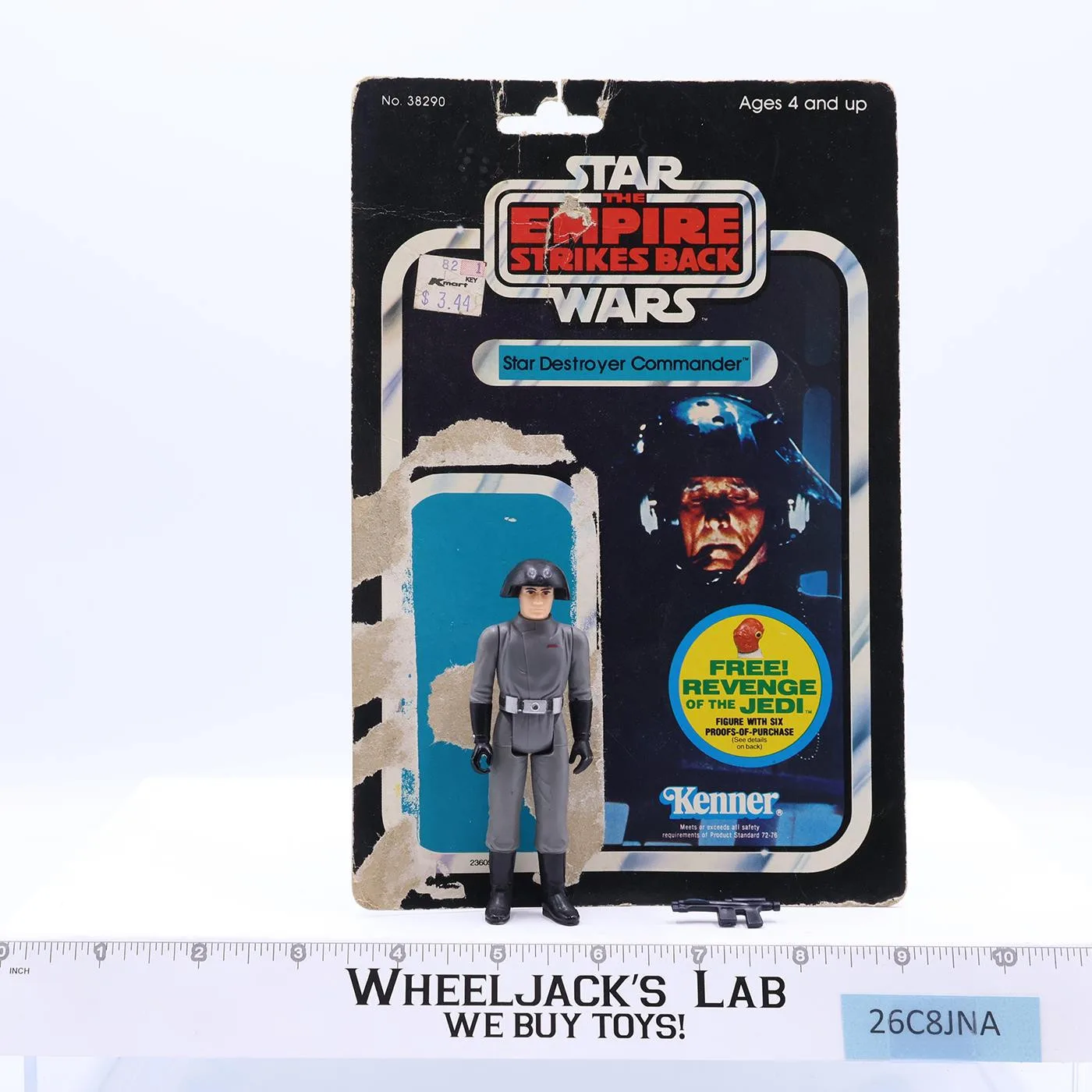 Star Destroyer Commander 100% Complete 48 Back-C Star Wars ESB Kenner ...