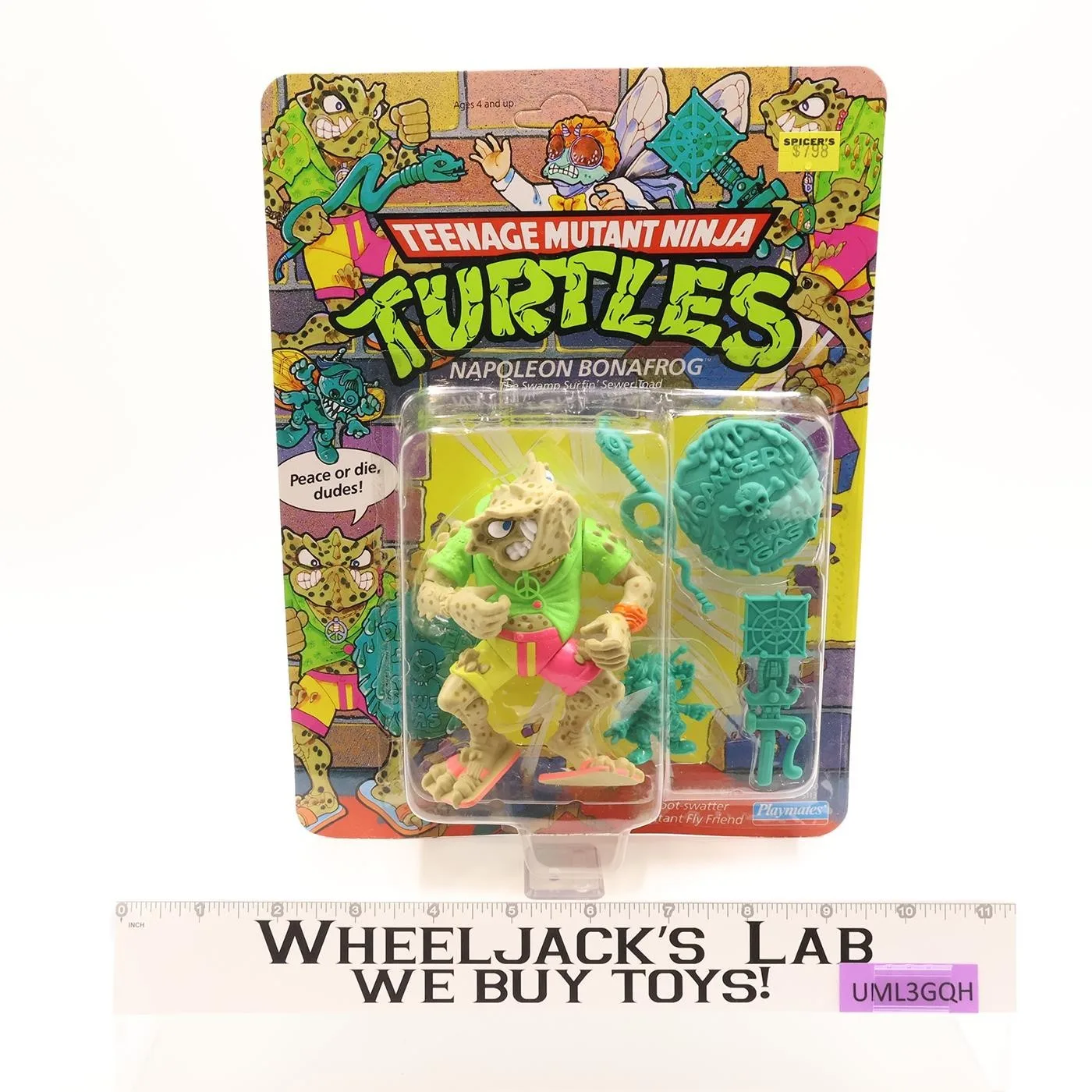 Napoleon Bonafrog Teenage Mutant Ninja Turtles TMNT 1990 Playmates NEW ...