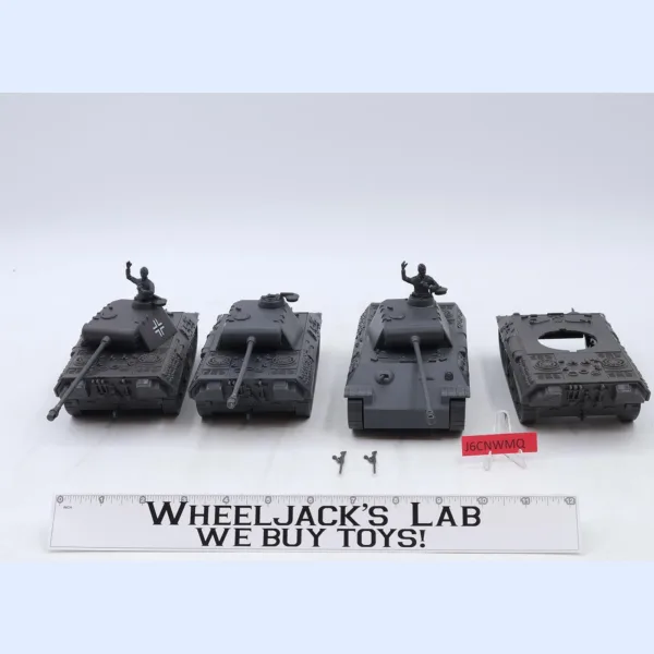 Lot of 4 Gray German Panzer Tanks WWII Plastic Toy Soldiers CTS 7.5 ...