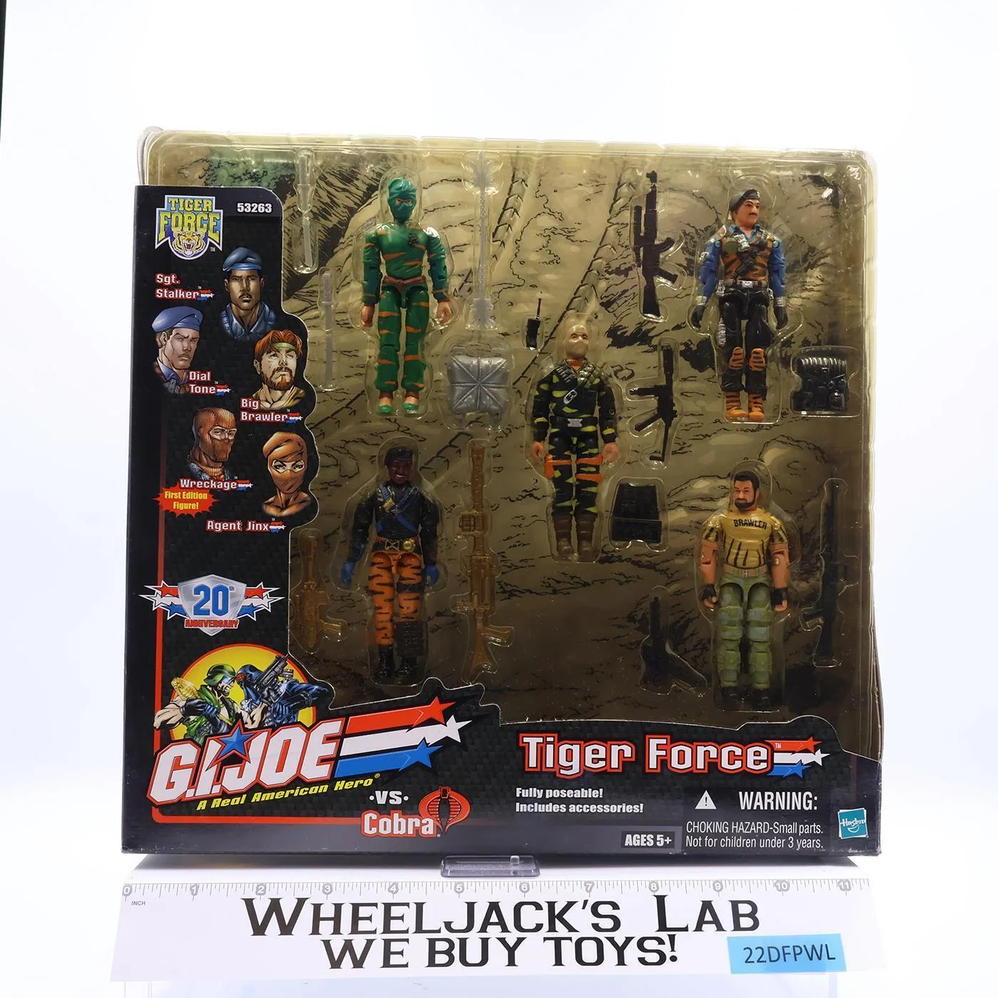 Tiger Force 5 Pack GI Joe vs Cobra 2002 Hasbro Action Figure Set NEW SEALED - Wheeljack's Lab