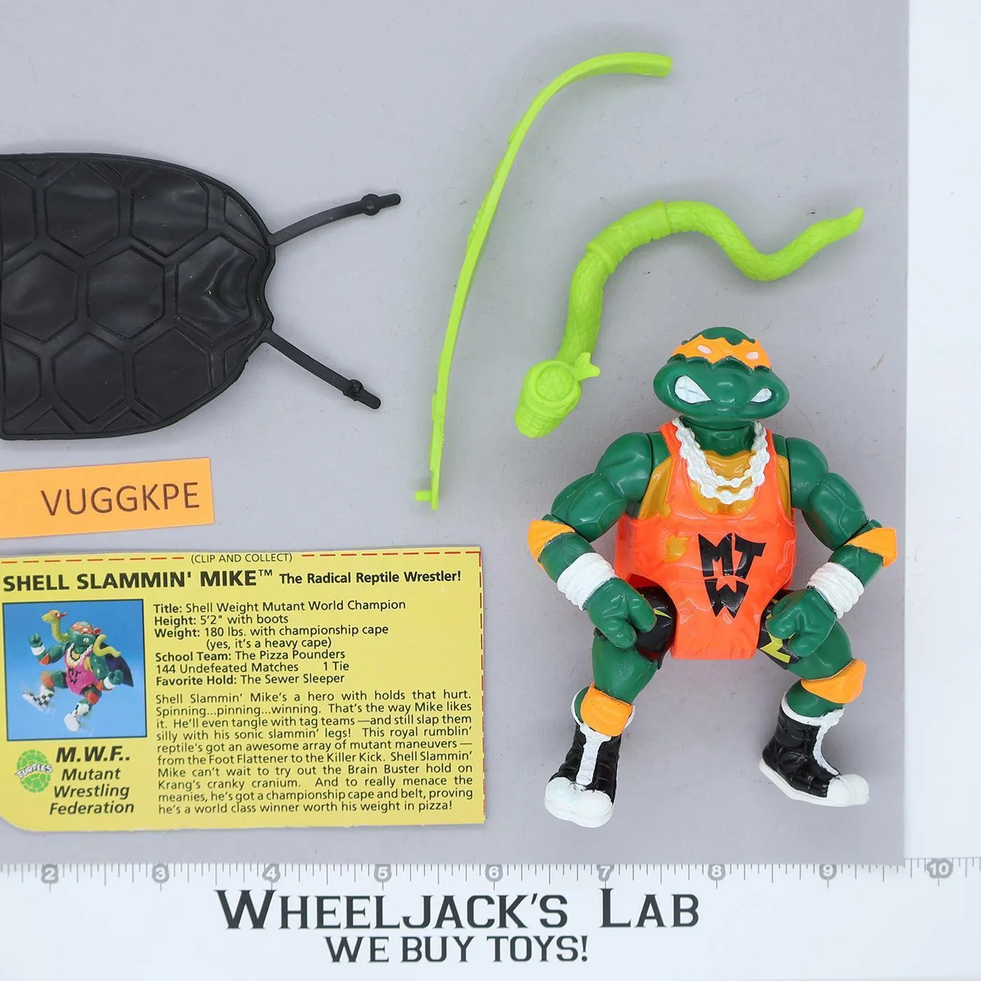 Shell Slammin' Mike 100% Complete Teenage Mutant Ninja Turtle 1991 ...