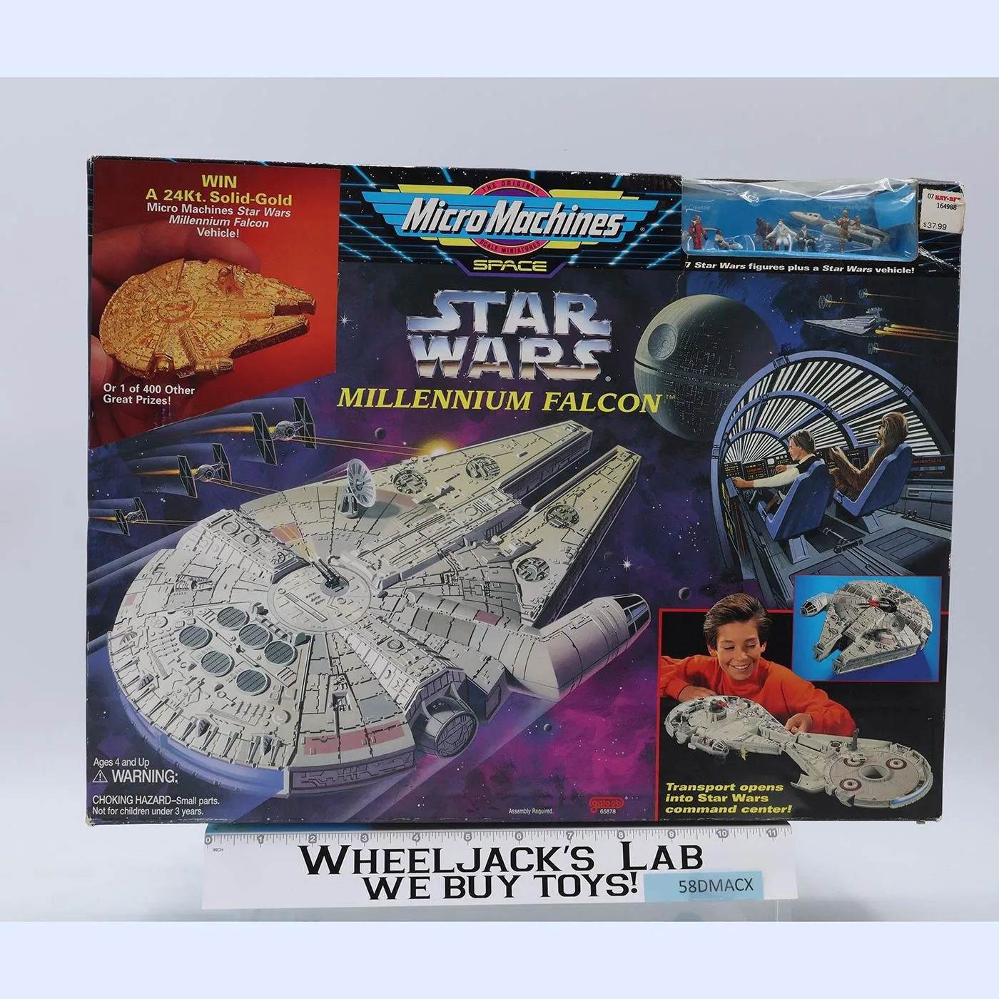 Millennium Falcon Star Wars Micro Machines 1995 Galoob Playset NEW ...