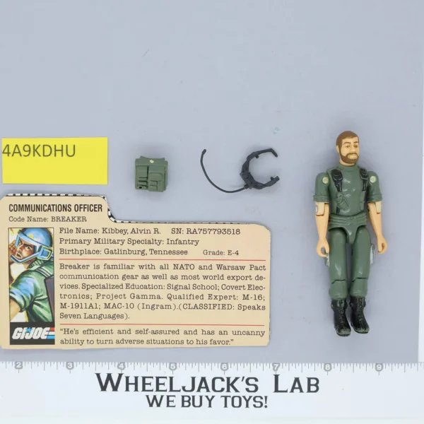 Breaker V1 Straight Arm 100% Complete G.I. Joe 1982 Hasbro Vintage ...