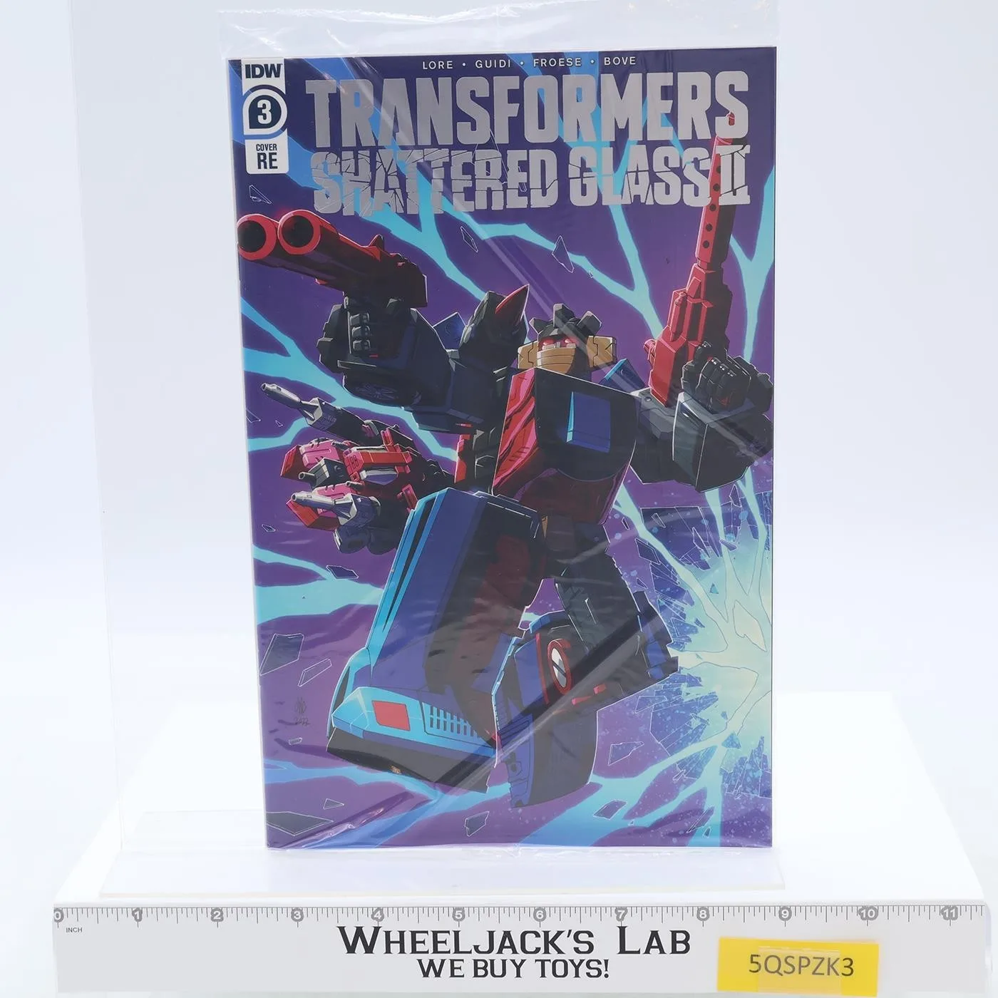 Transformers Shattered Glass II Issue #3 IDW Pulse Exclusive Slicer Variant - Wheeljack's Lab