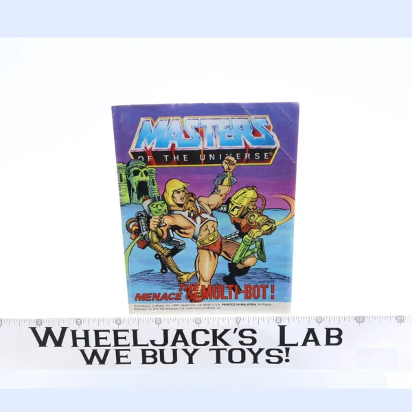 The Menace of Multi-Bot! Mini Comic He-Man 1985 MOTU Mattel - Wheeljack ...