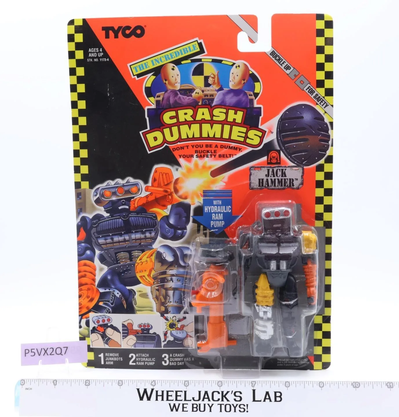 Jack Hammer The Incredible Crash Dummies 1992 Tyco Action Figure NEW ...