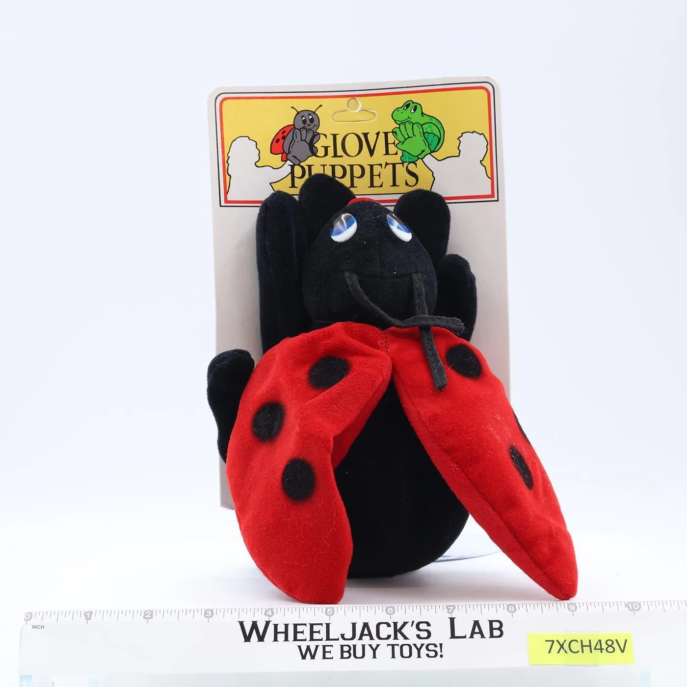 Ladybug Glove Puppets 1993 Plush Creations NEW Unpunched - Wheeljack's Lab