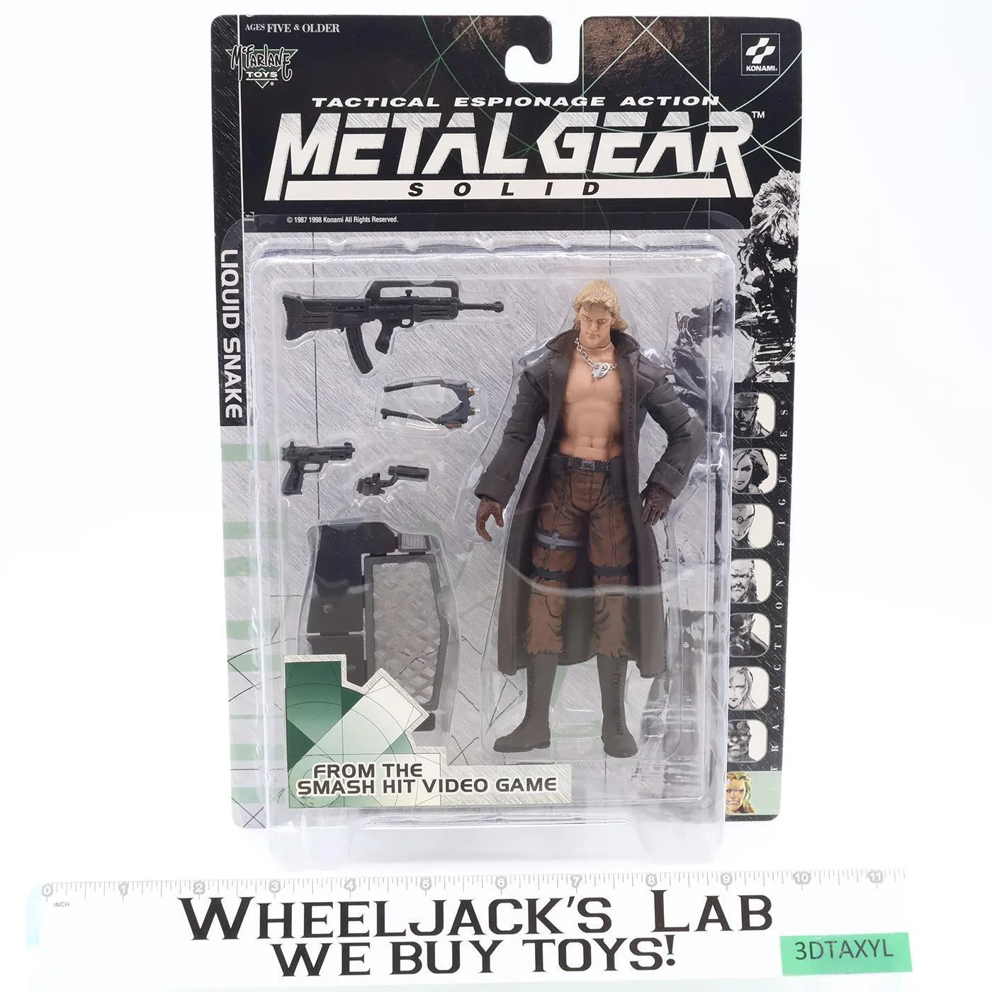 Liquid Snake Metal Gear Solid McFarlane Toys 1998 Action Figure MOSC ...