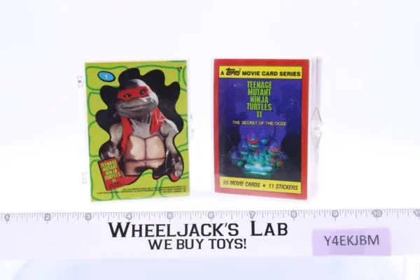 Complete Set + 11 Stickers Trading Cards TMNT II Secret of the Ooze ...