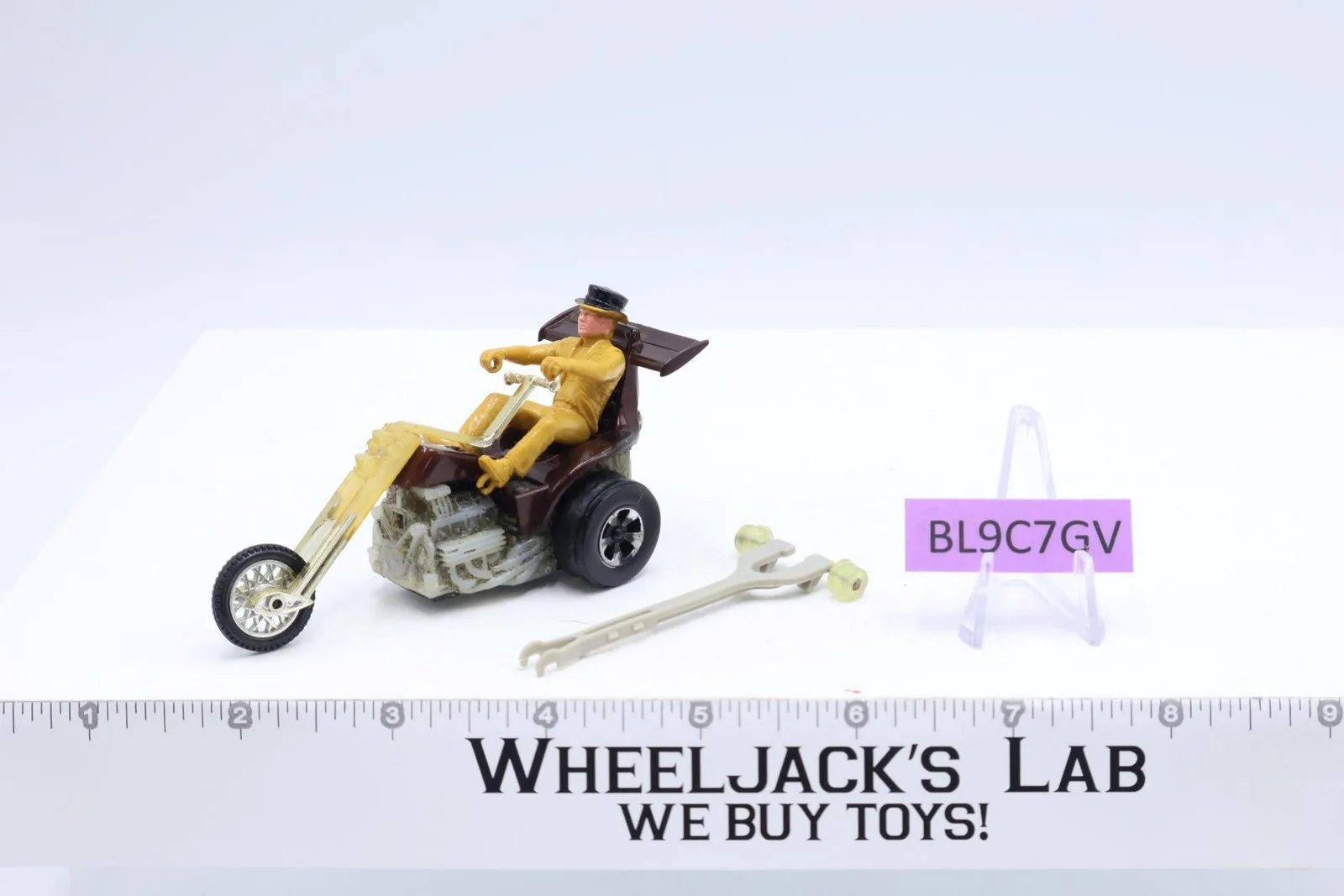 Bruiser Cruiser BROWN W/ Rider Chopcycles Hot Wheels 1972 Mattel Vtg ...