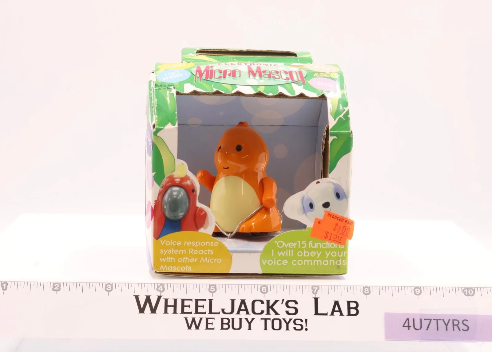 Rex Electronic Micro Mascot Interactive Robot Toy 2002 Action Figure ...