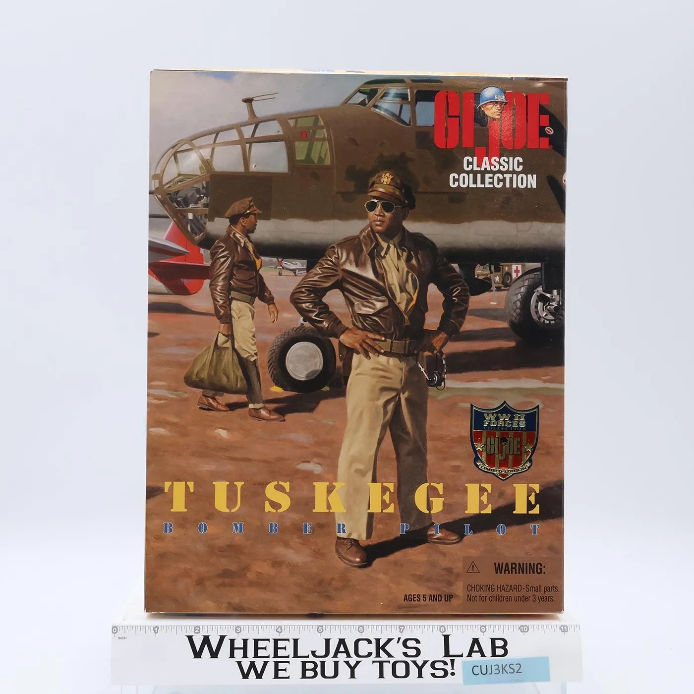 GI Joe Tuskegee Bomber Pilot Classic Collection 1996 Hasbro Figure NEW ...