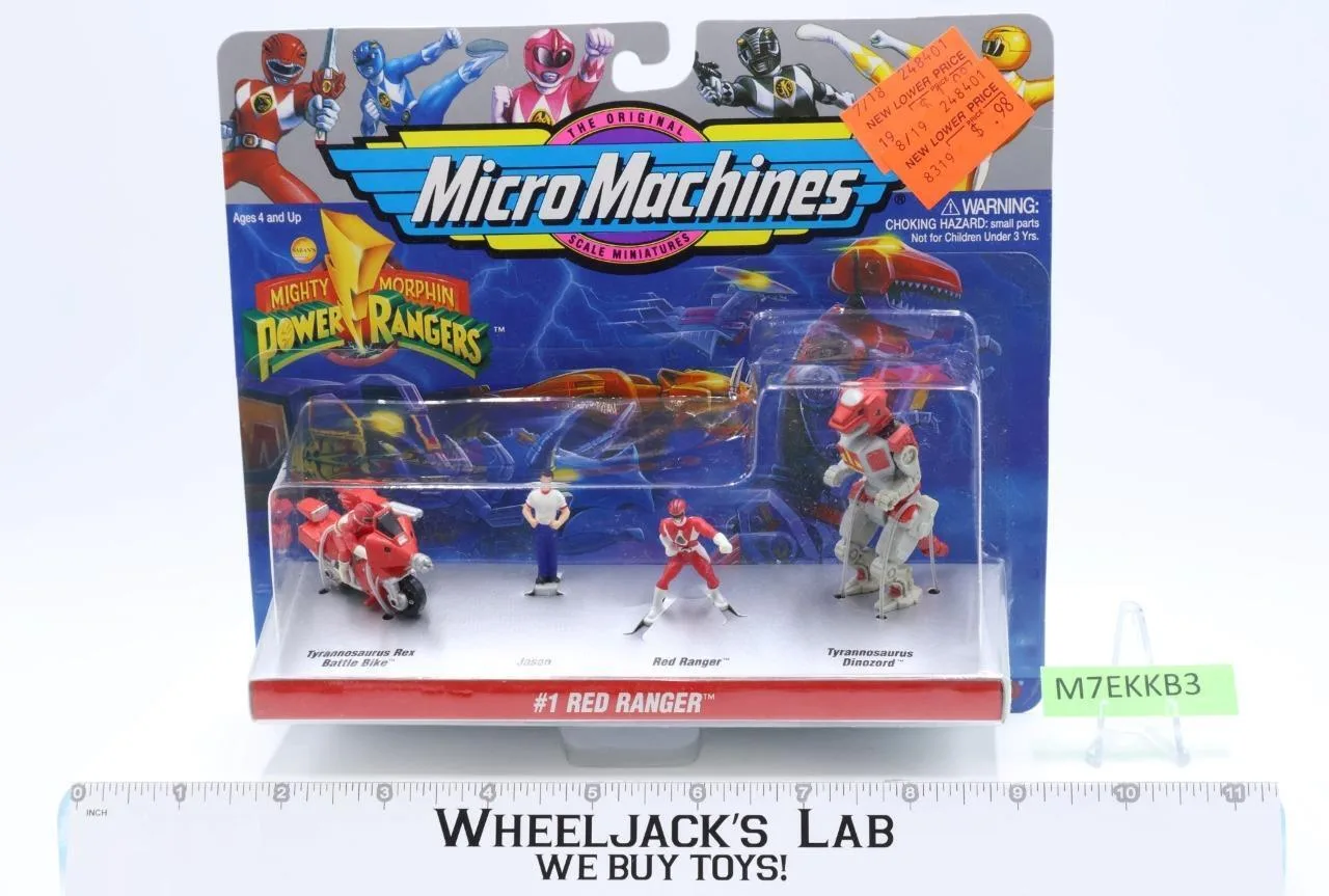 #1 Red Ranger Micro Machines Power Rangers 1994 Galoop Playset #74700 ...