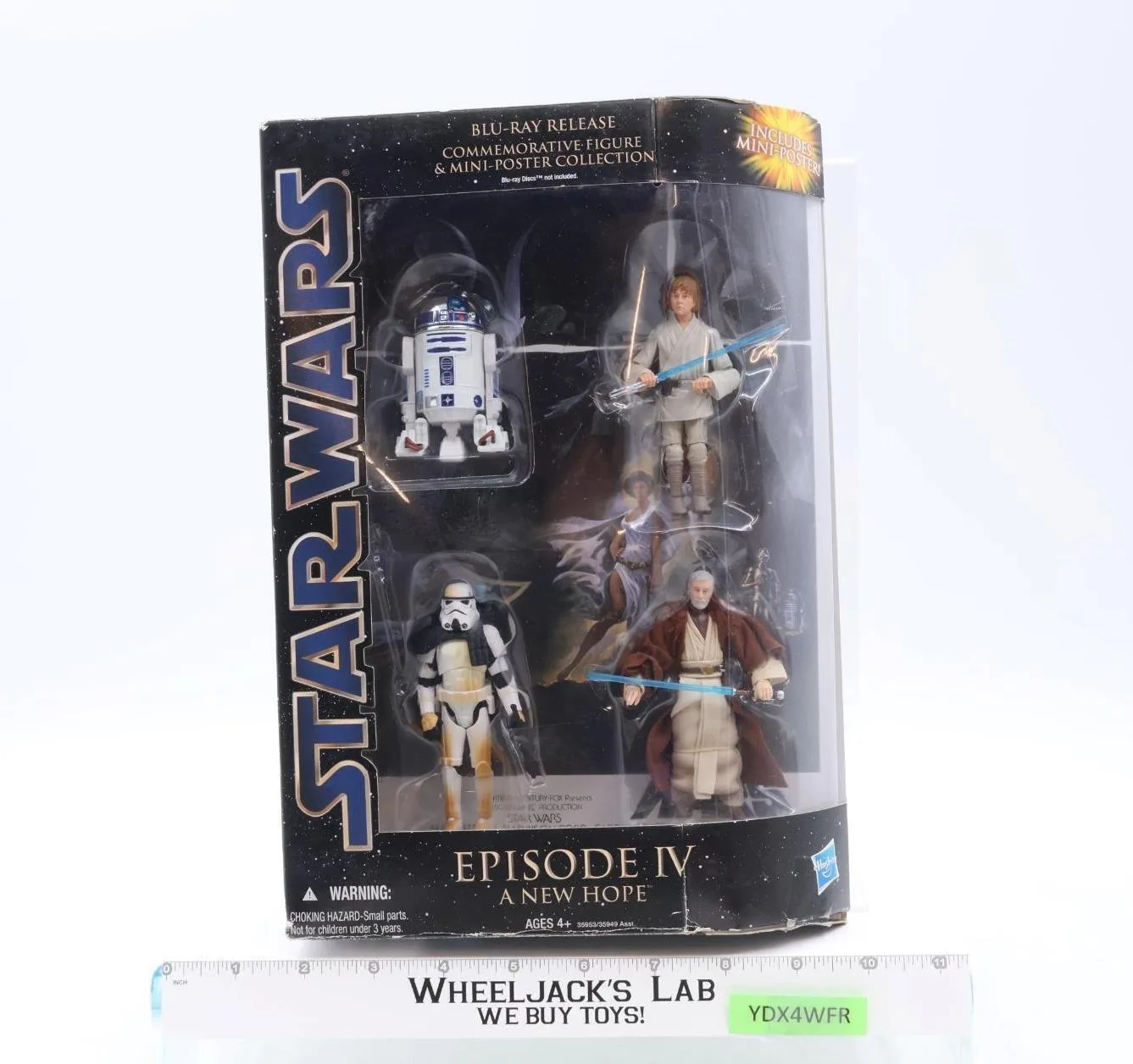 Episode IV A New Hope Figure Set W/ Mini Poster Star Wars 2011 Hasbro ...