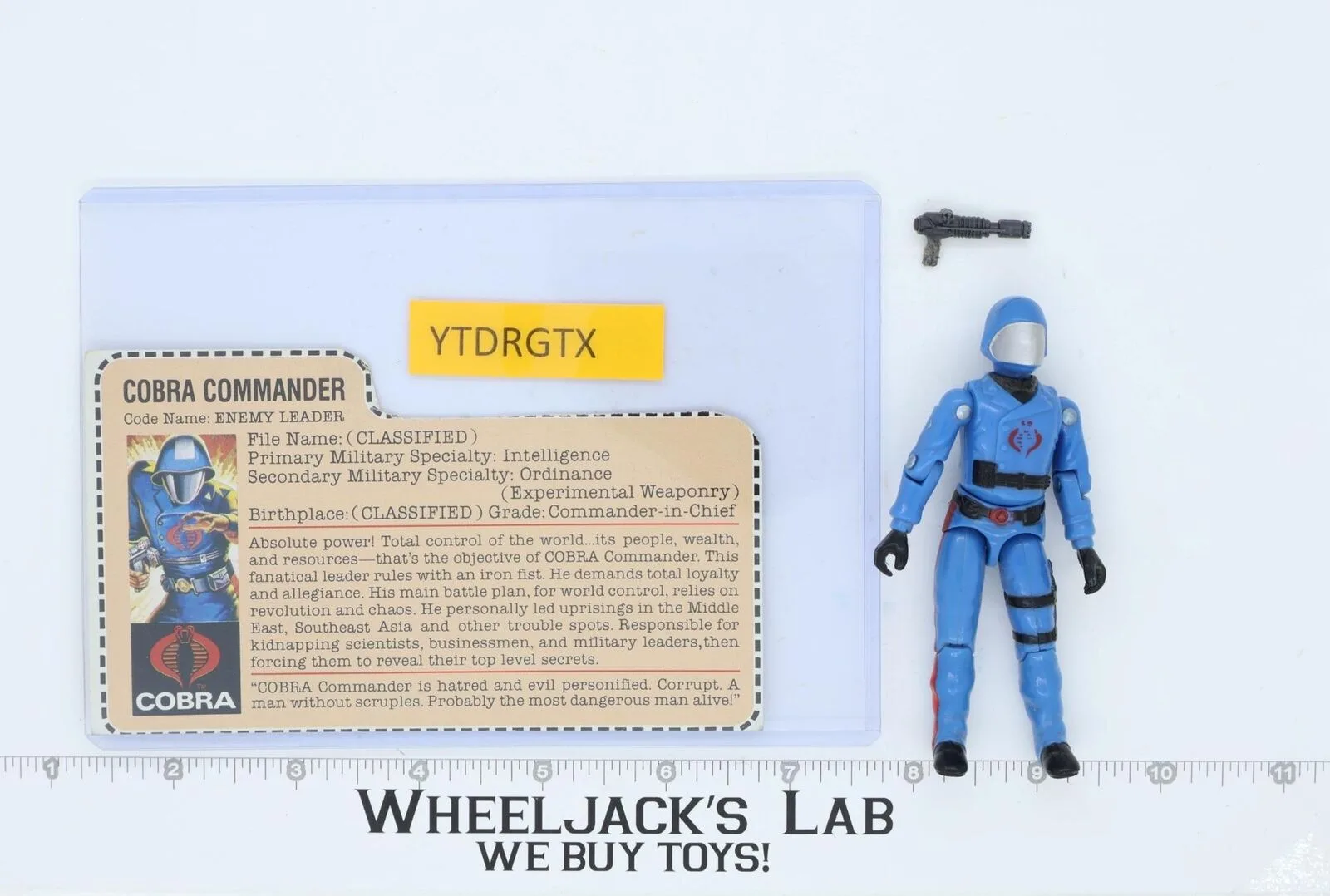 Cobra Commander Mickey Mouse V1 100% Complete G.I. Joe 1982 Hasbro Vintage - Wheeljack's Lab
