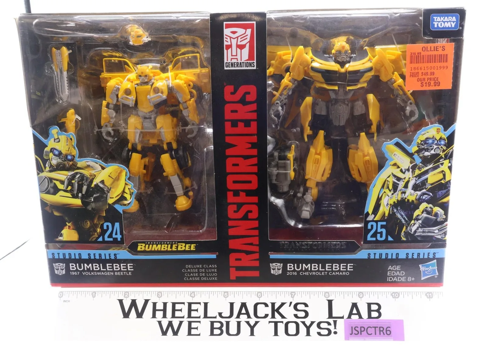 Bumblebee 24 + 25 2-Pack Transformers Studio Series 2017 Hasbro NEW SEALED - Wheeljack's Lab