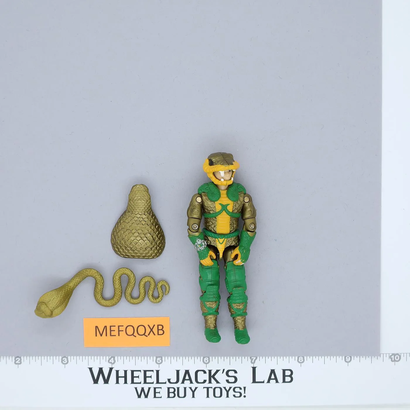 Serpentor V1 G.I. Joe 1986 Hasbro Vintage Action Figure - Wheeljack's Lab