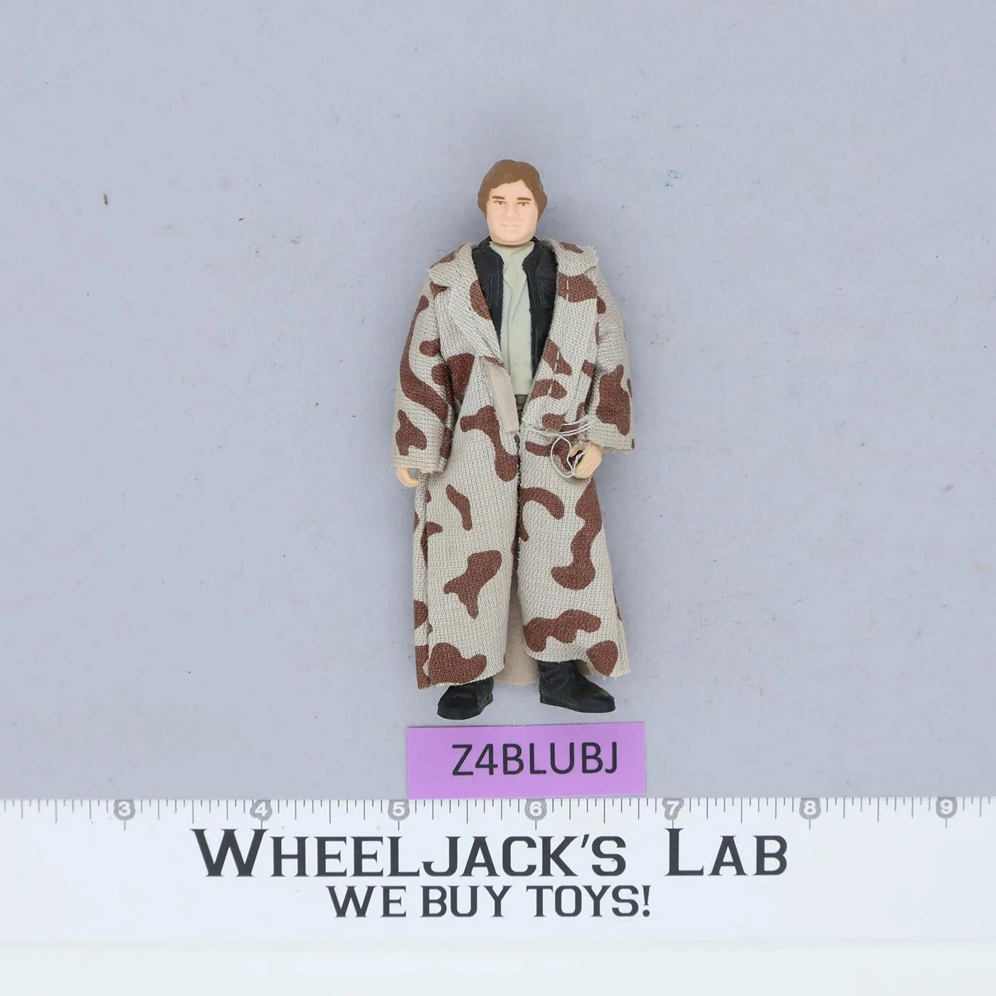 Han Solo Trench Coat Star Wars ROTJ Return of the Jedi 1983 Kenner ...