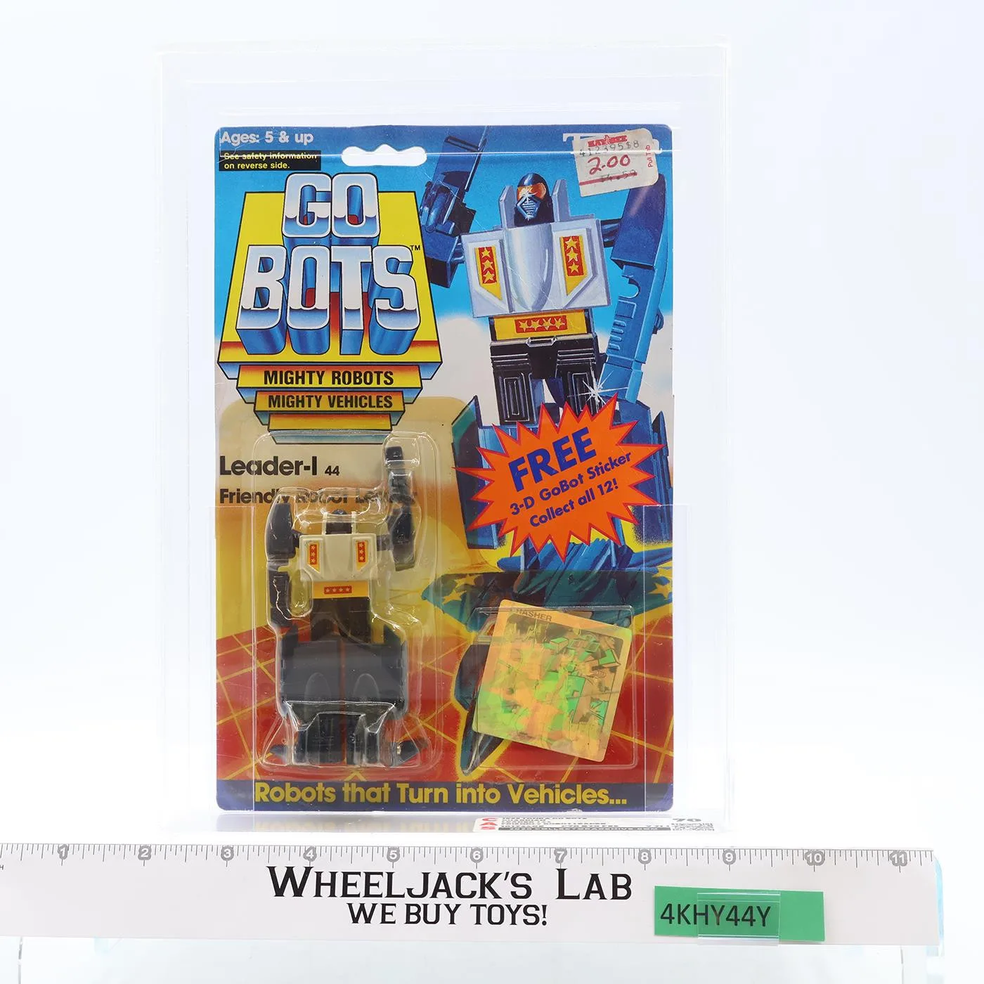 Leader 1 CAS GRADED 70 70/70/85 Gobots 1985 Tonka Action Figure NEW ...