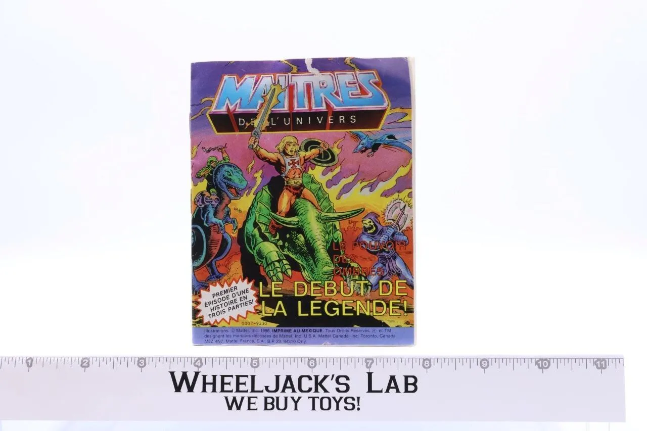 The Legend Begins! FRENCH CANADIAN 1986 Mini Comic Book He-Man MOTU ...