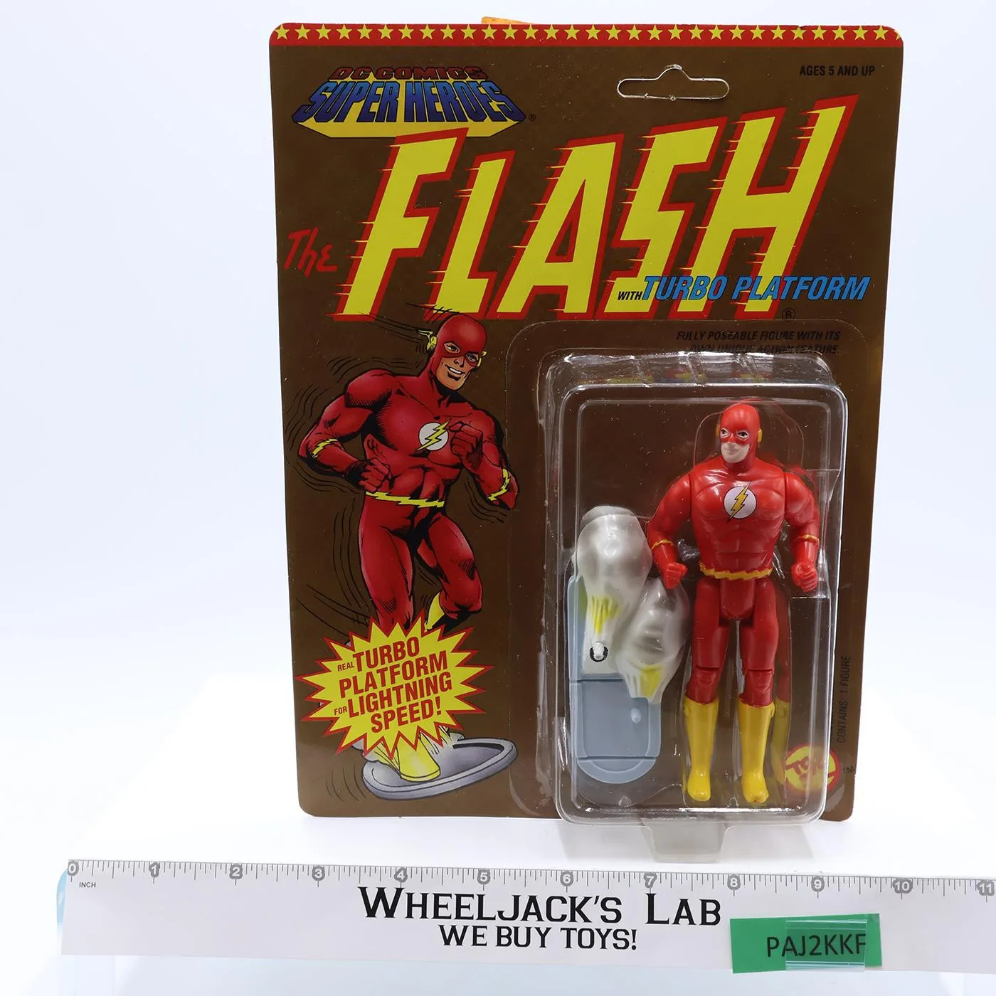 The Flash Turbo Platform Super Heroes DC Comics Toy Biz 1991 NEW MOSC ...