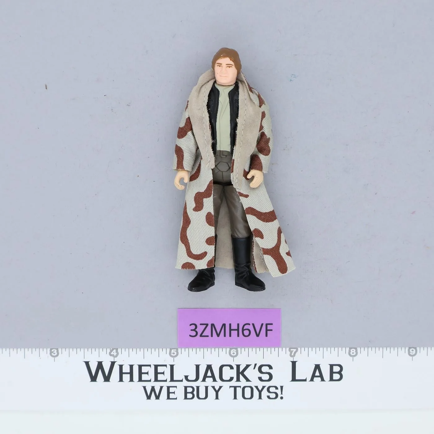 Han Solo Trench Coat Star Wars ROTJ Return of the Jedi 1983 Kenner ...